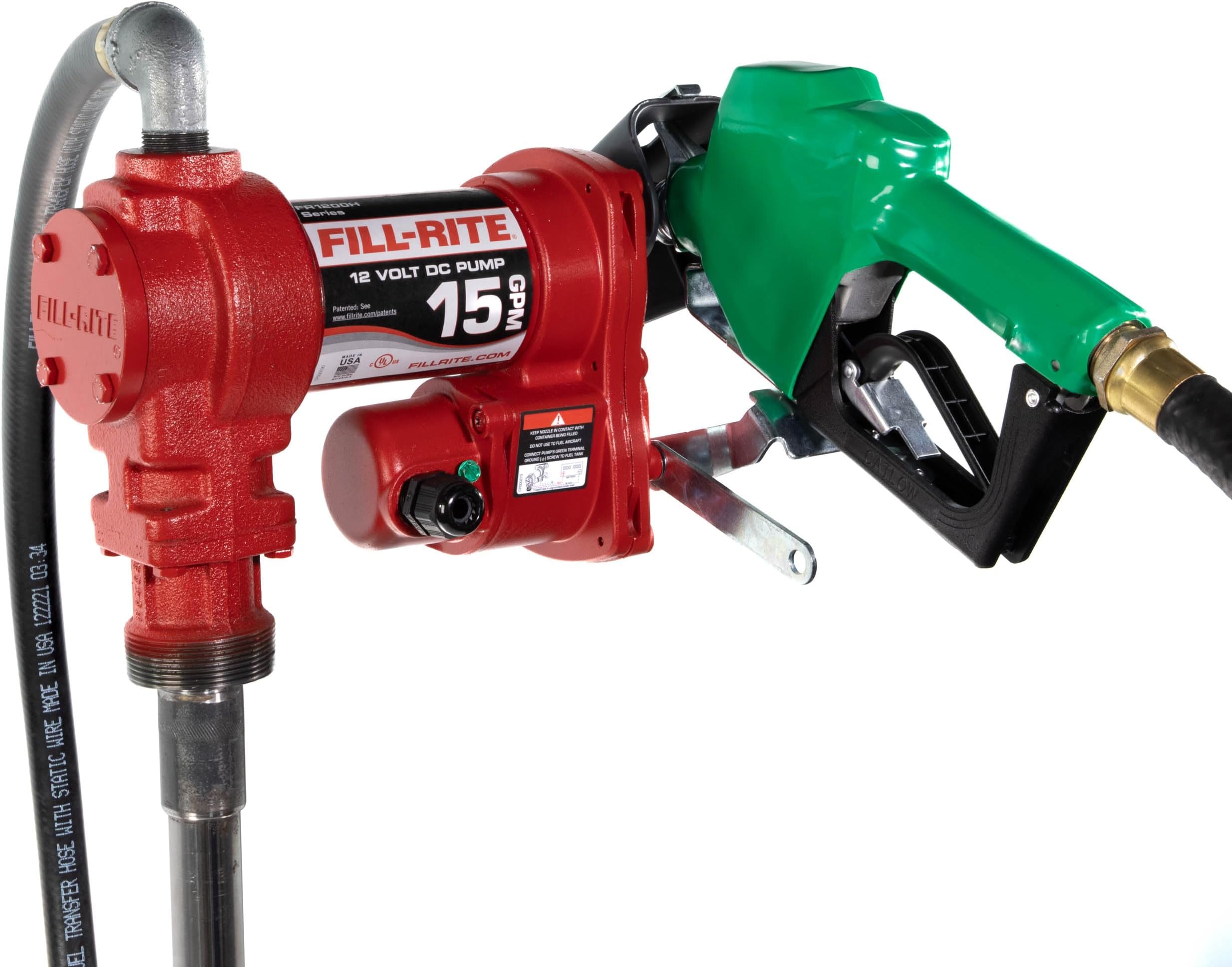 Amazon.com: Fill-Rite FR700V 20 GPM 115V Fuel Transfer Pump Bundle with ...