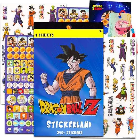 Amazon.com: Dragon Ball Z Stickers Pack - Bundle with 295+ Deluxe ...