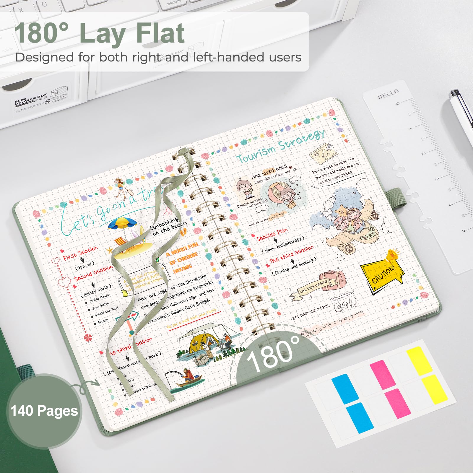 Snapklik.com : Graph Paper Notebook, 5.7" X 8.22" A5 Hardcover Leather ...