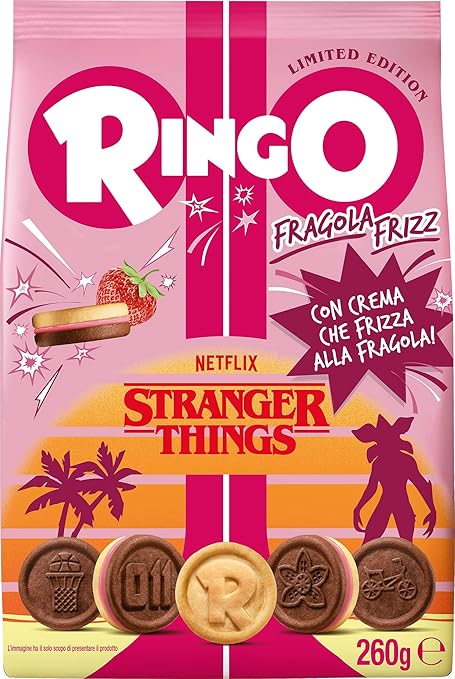 Pavesi Snack Ringo Stranger Things Special Edition, Biscotti Farciti ...