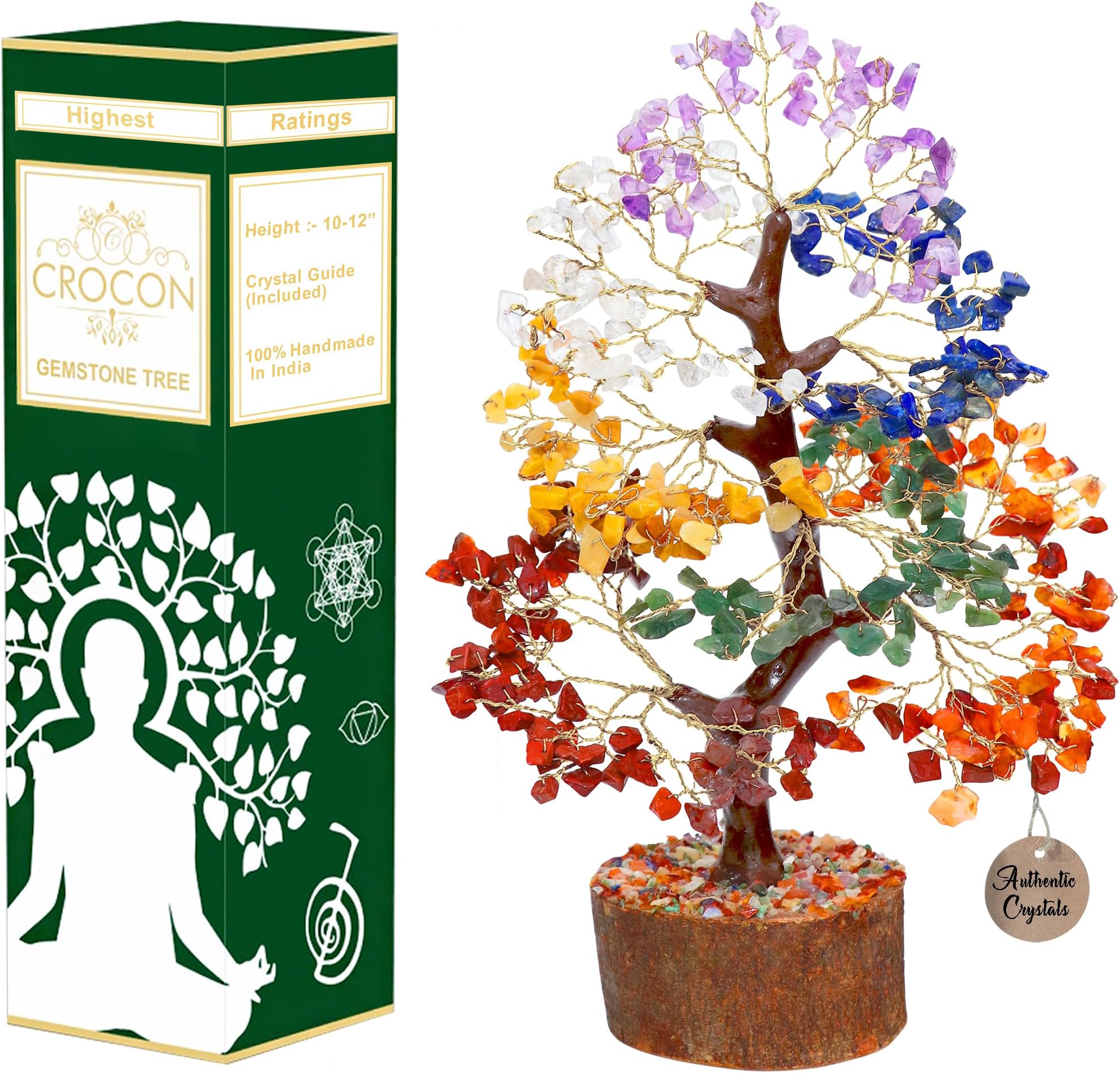 Buy HindCraft Chakra Tree, Crystal Tree for Positive Energy - Crystals ...