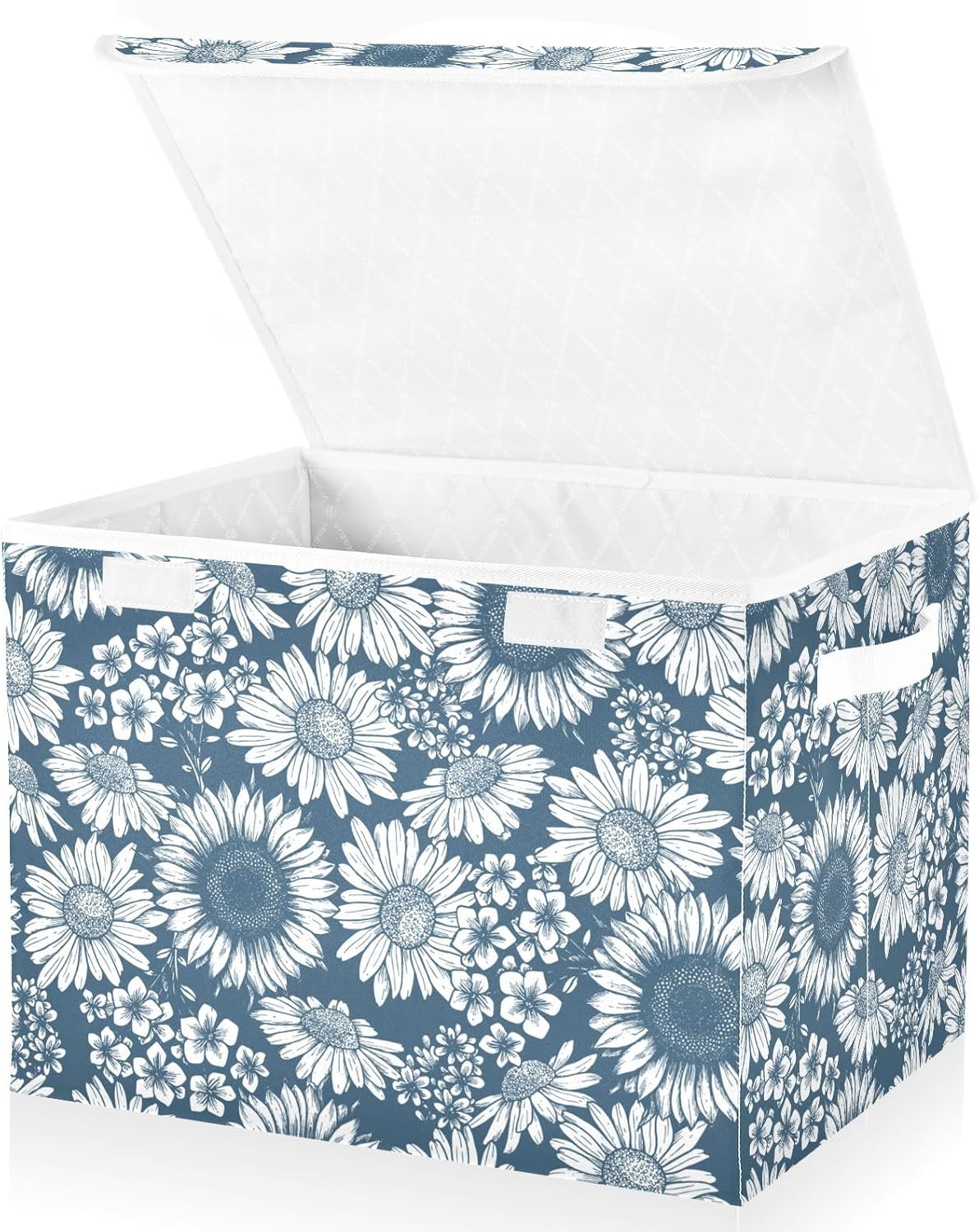 Amazon.com - VIGTRO Sunflowers Storage Bins with Lids Foldable Storage ...