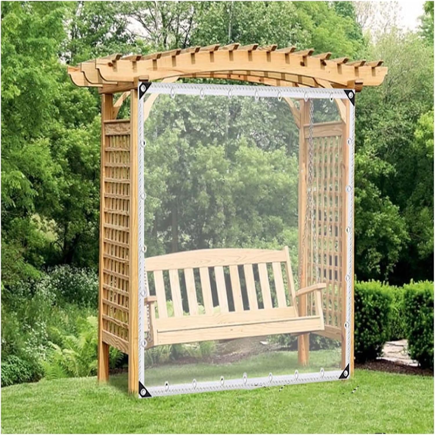 ZLYWE Plane Wasserdicht Transparent, PVC Balkon Pavillon Wasserdicht ...