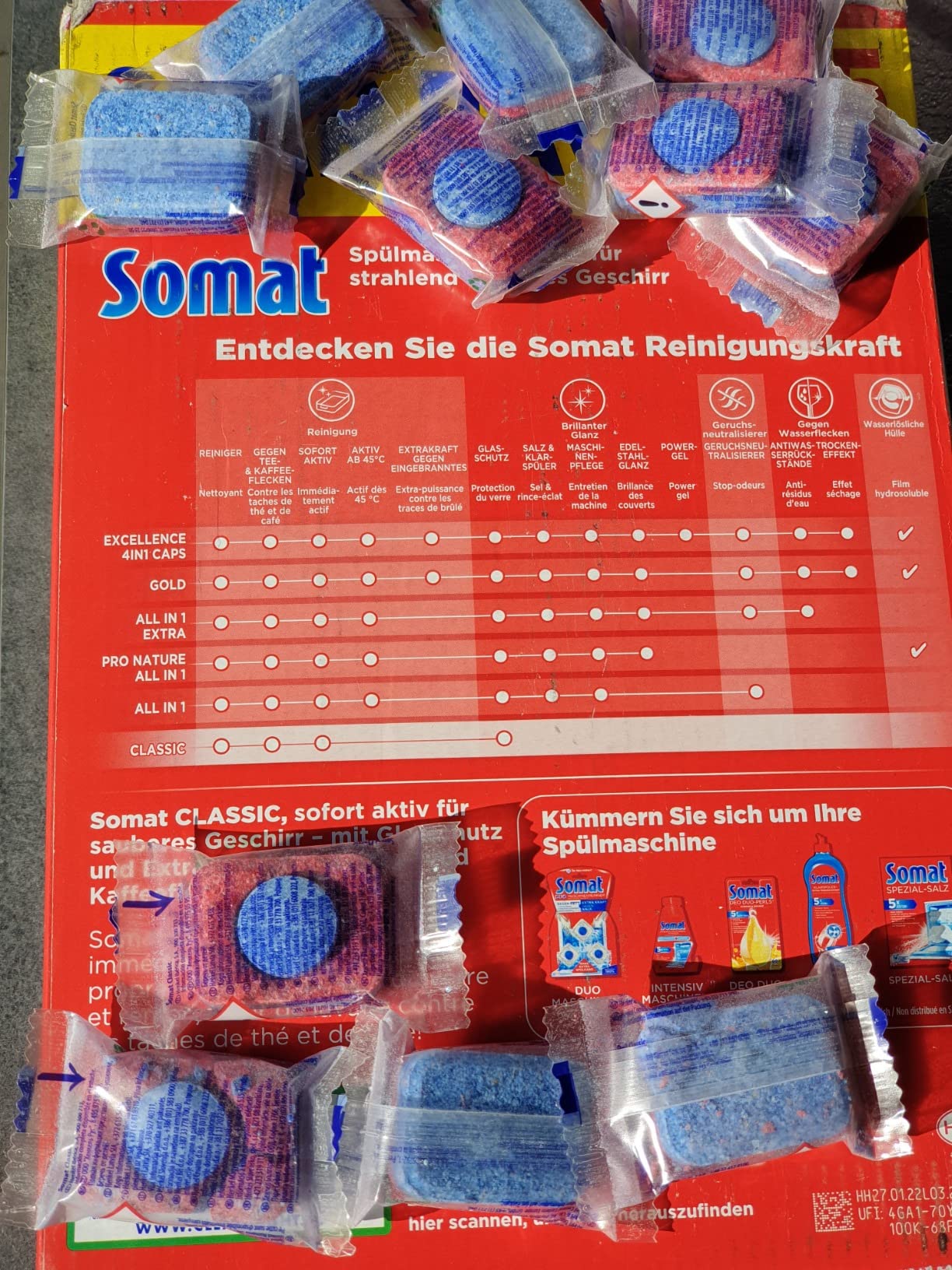 Somat Classic Spülmaschinen Tabs(135 Tabs), Geschirrspül Tabs für eine ...