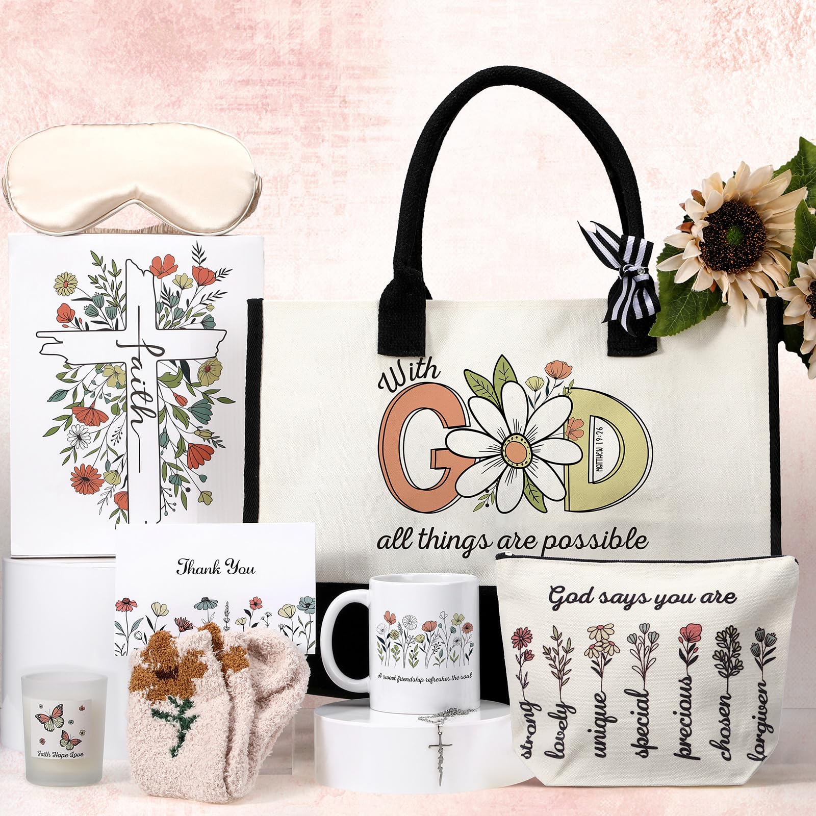 Amazon.com: Abbylike Christian Gifts for Women Best Friend Mom 9 Pcs ...