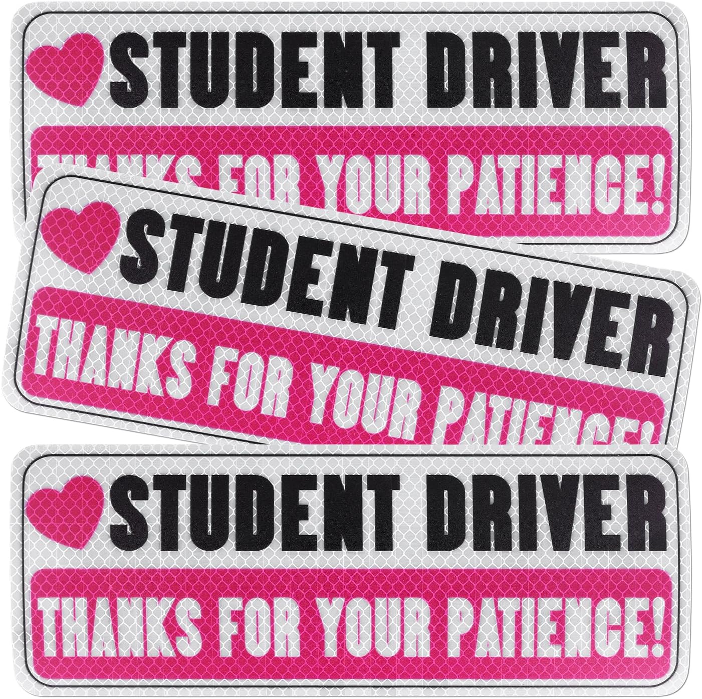 3pcs Magnetic Student Driver Stickers, Student Driver Magnet for Car ...