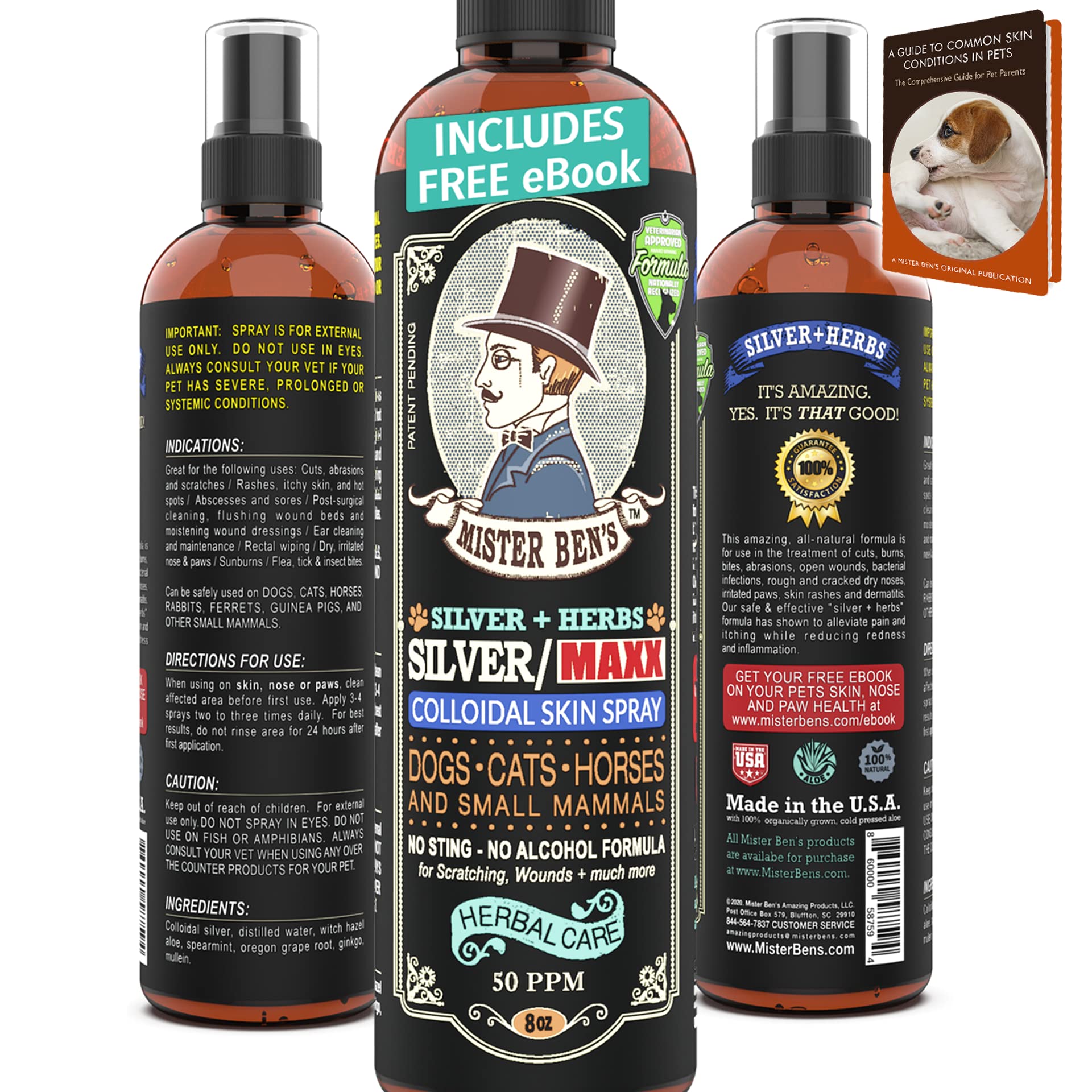 Mister Bens Original Miracle Hot Spot Itch Skin Spray Advanced ...