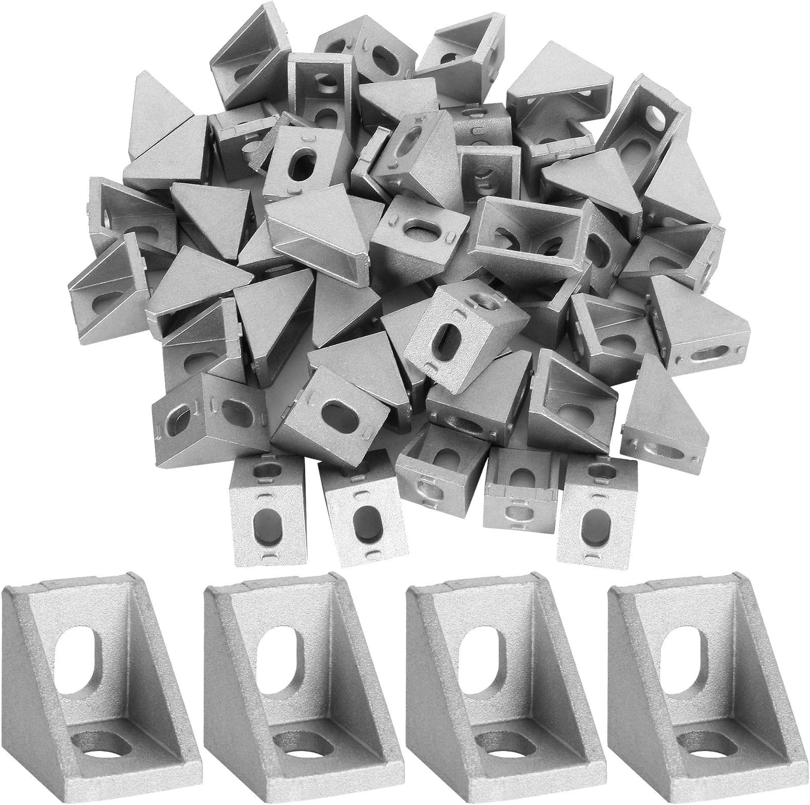 Amazon.com: AConnet 2020 Corner Bracket 40PCS Aluminum Extrusion Corner ...