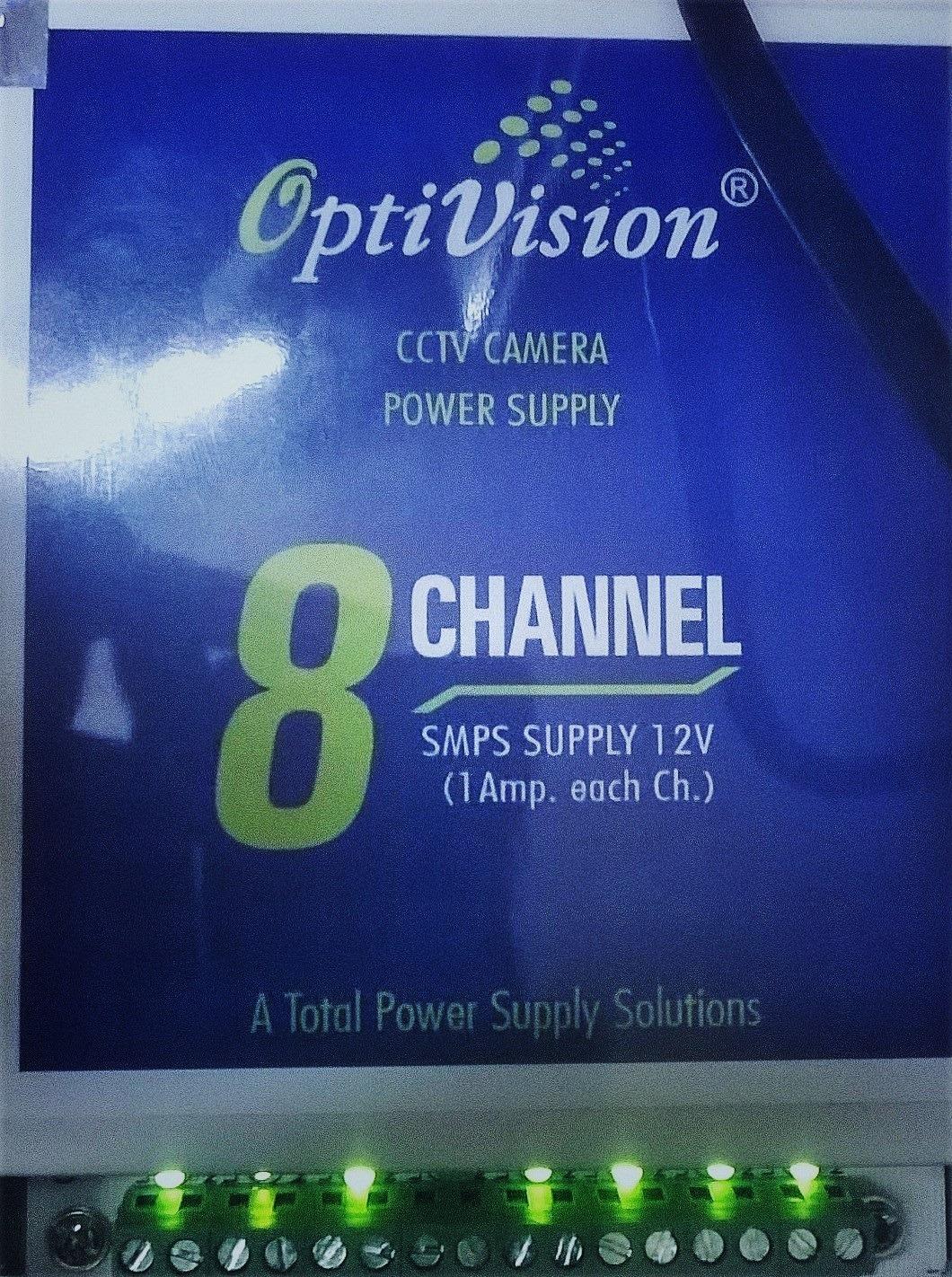 Buy Optivision 8 Channel CCTV Power Supply with Power Cord Online at ...