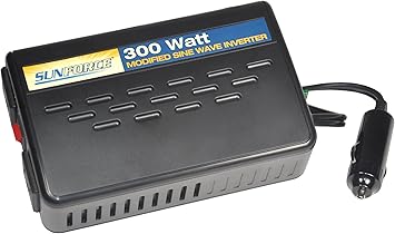 Amazon.com: Sunforce (11136 300W Modified Sine Wave Inverter with USB ...