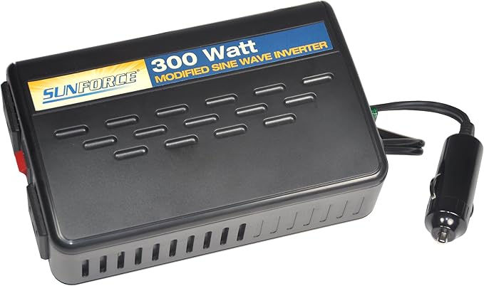 Amazon.com: Sunforce (11136 300W Modified Sine Wave Inverter with USB ...