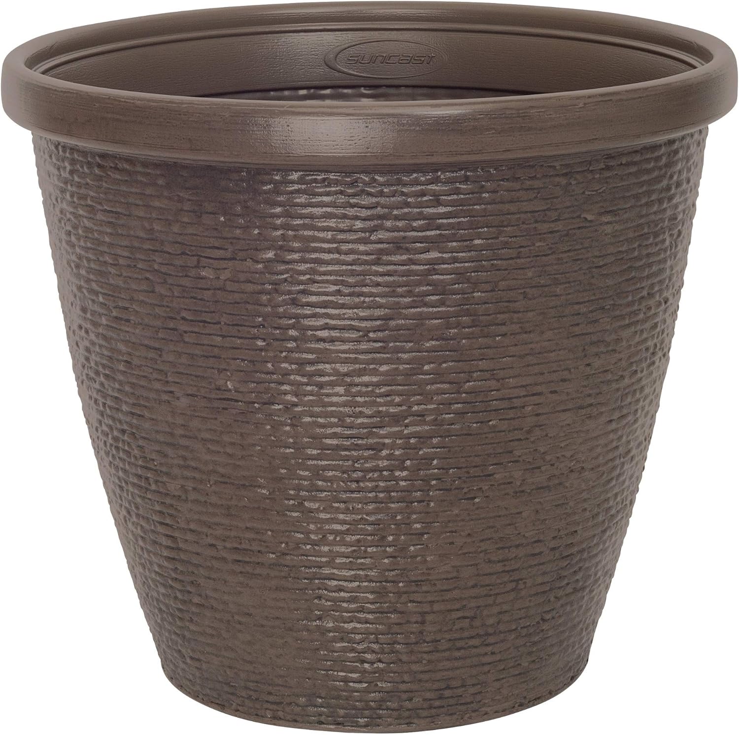 Amazon.com : Suncast 16" Chariton Resin Flower Planter Pot ...