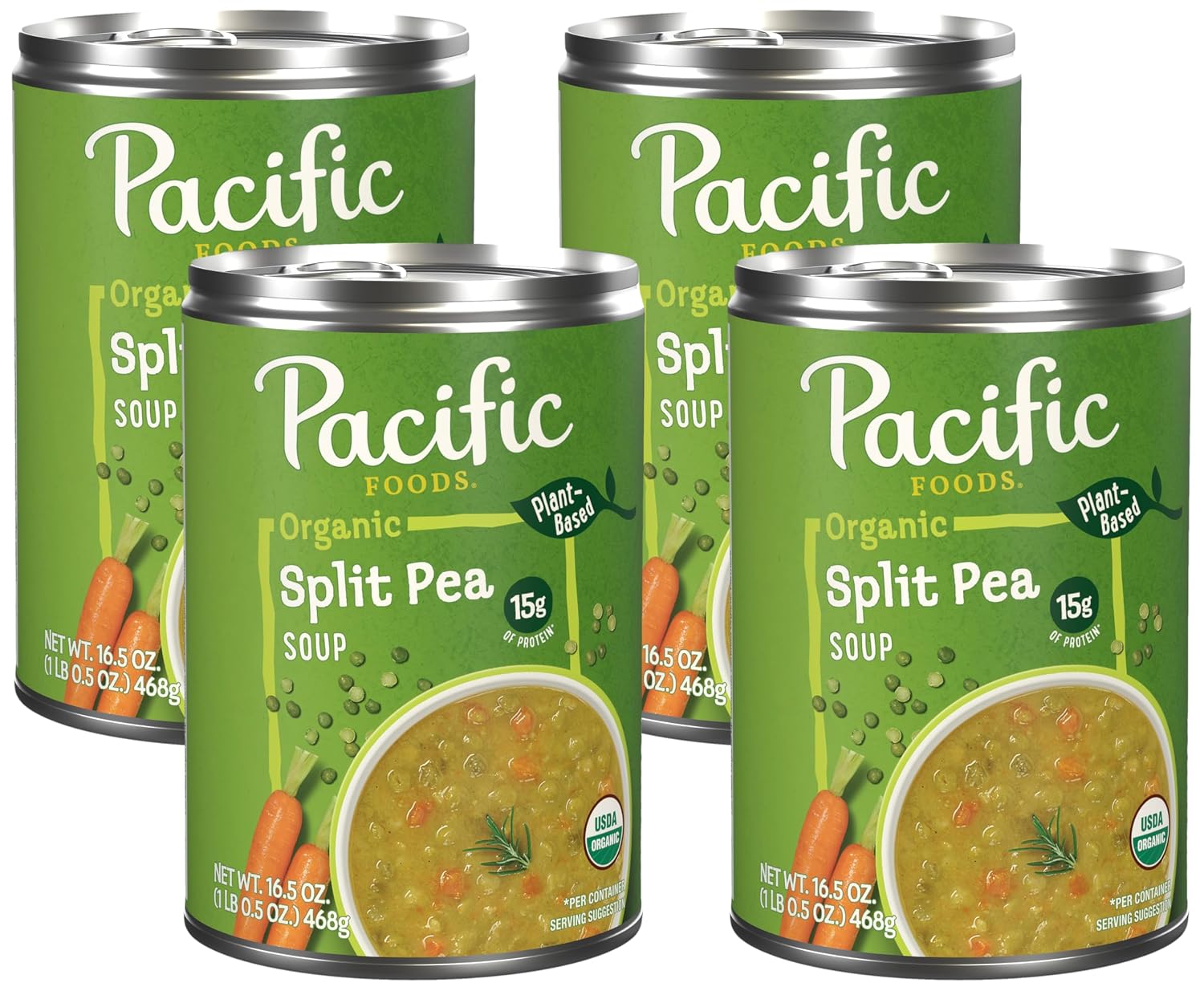 Amazon.com : Pacific Foods Organic Split Pea, 16.5 Ounce Can (Pack of 4 ...