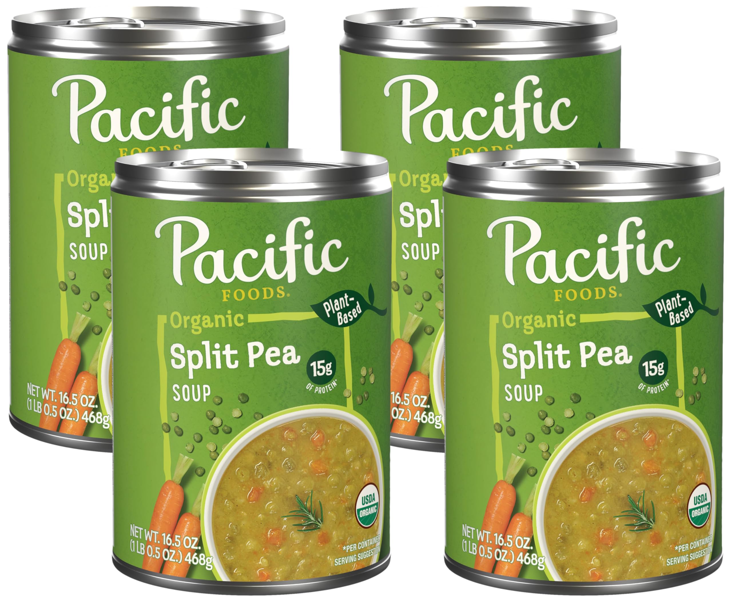 Snapklik.com : Pacific Foods Organic Split Pea, 16.5 Ounce Can