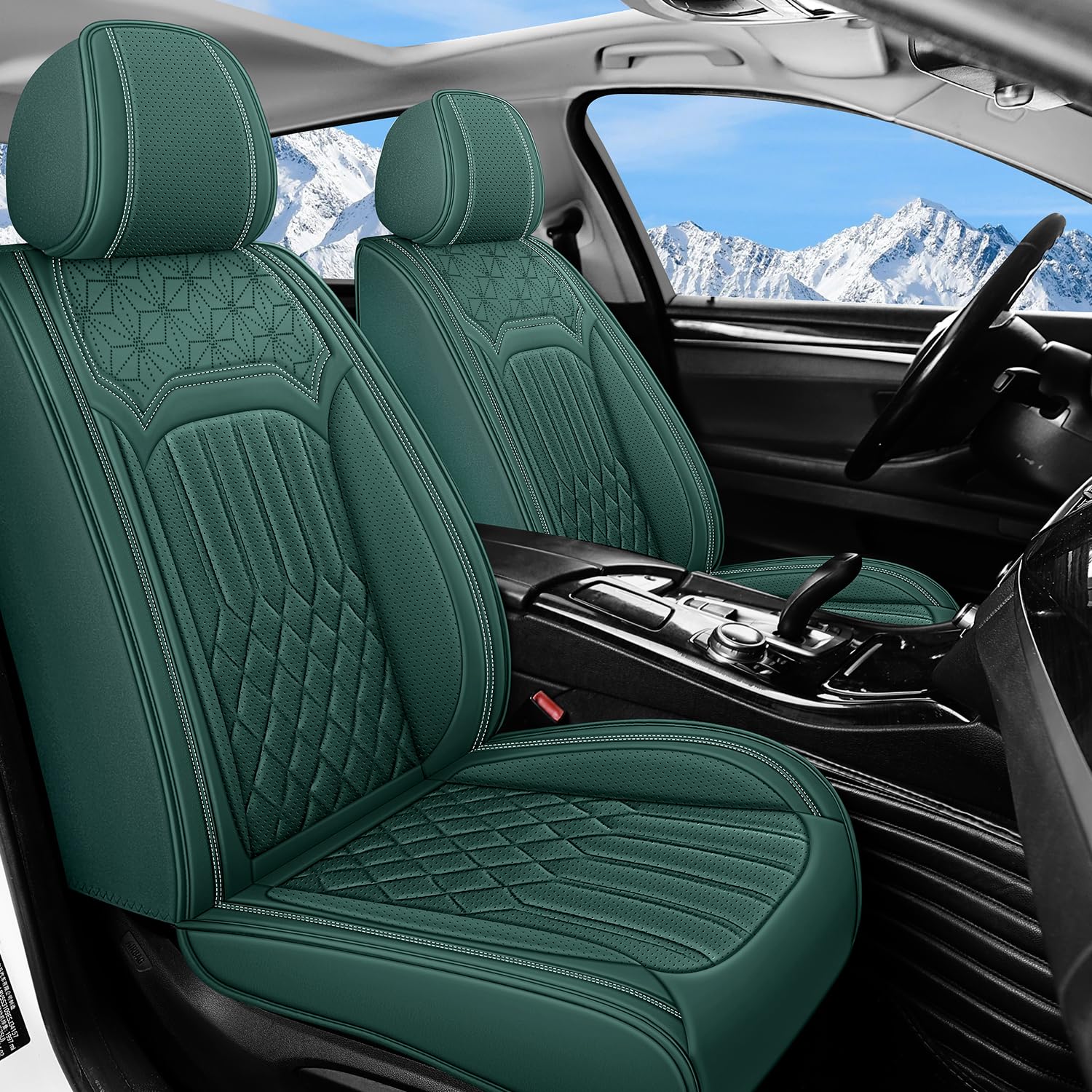 Amazon.com: WQCXYHW 5 Seats Leather Car Seat Covers for Subaru Forester ...