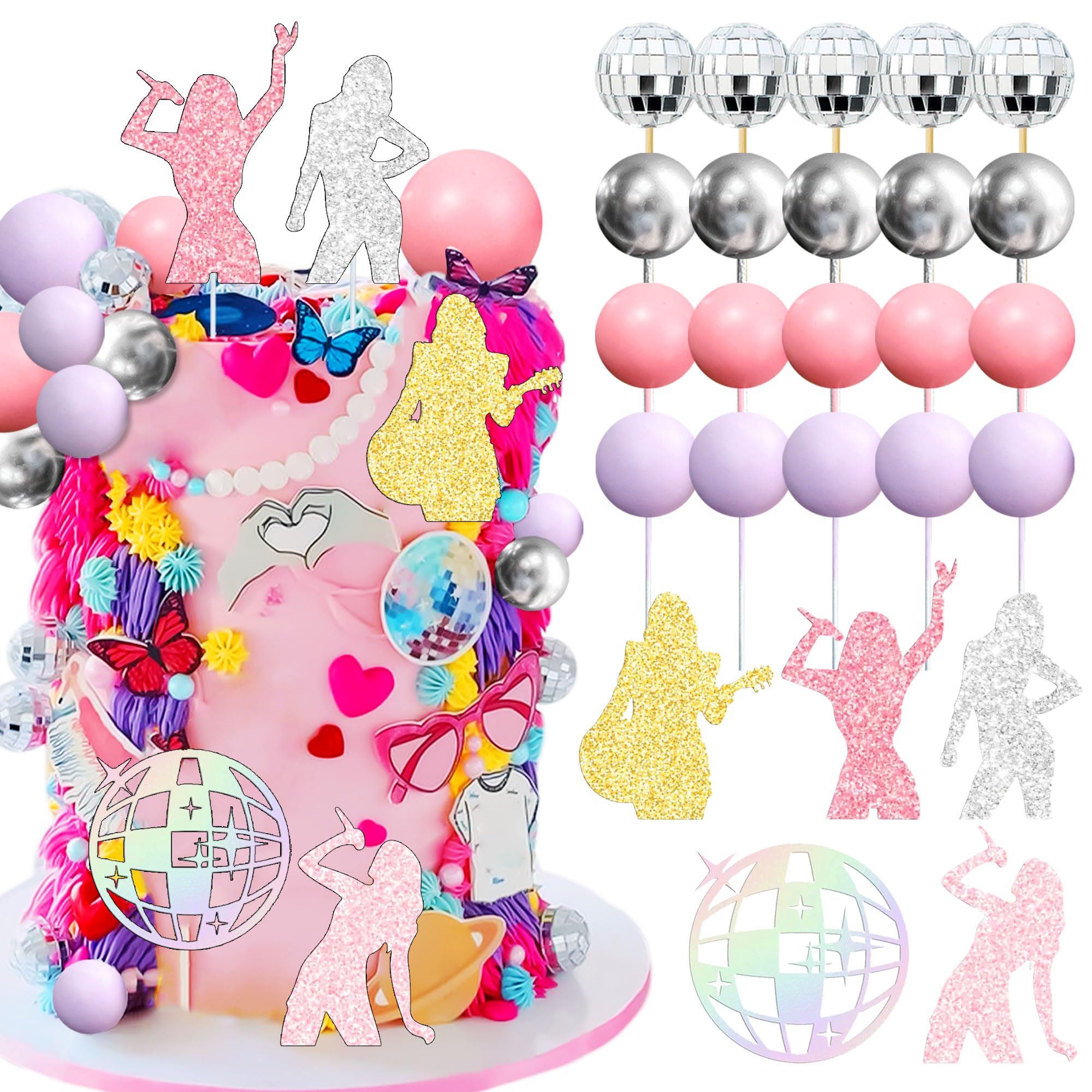 Snapklik.com : Singer Birthday Cake Decoration Party Decorations ...