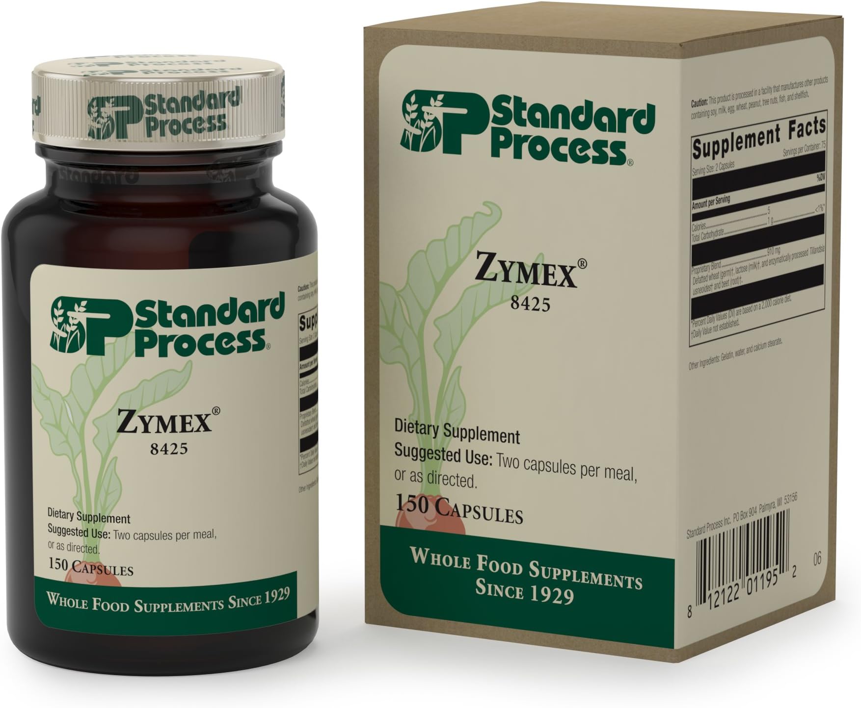 Amazon.com: Standard Process - Zymex (Capsules) - Promotes Healthy ...