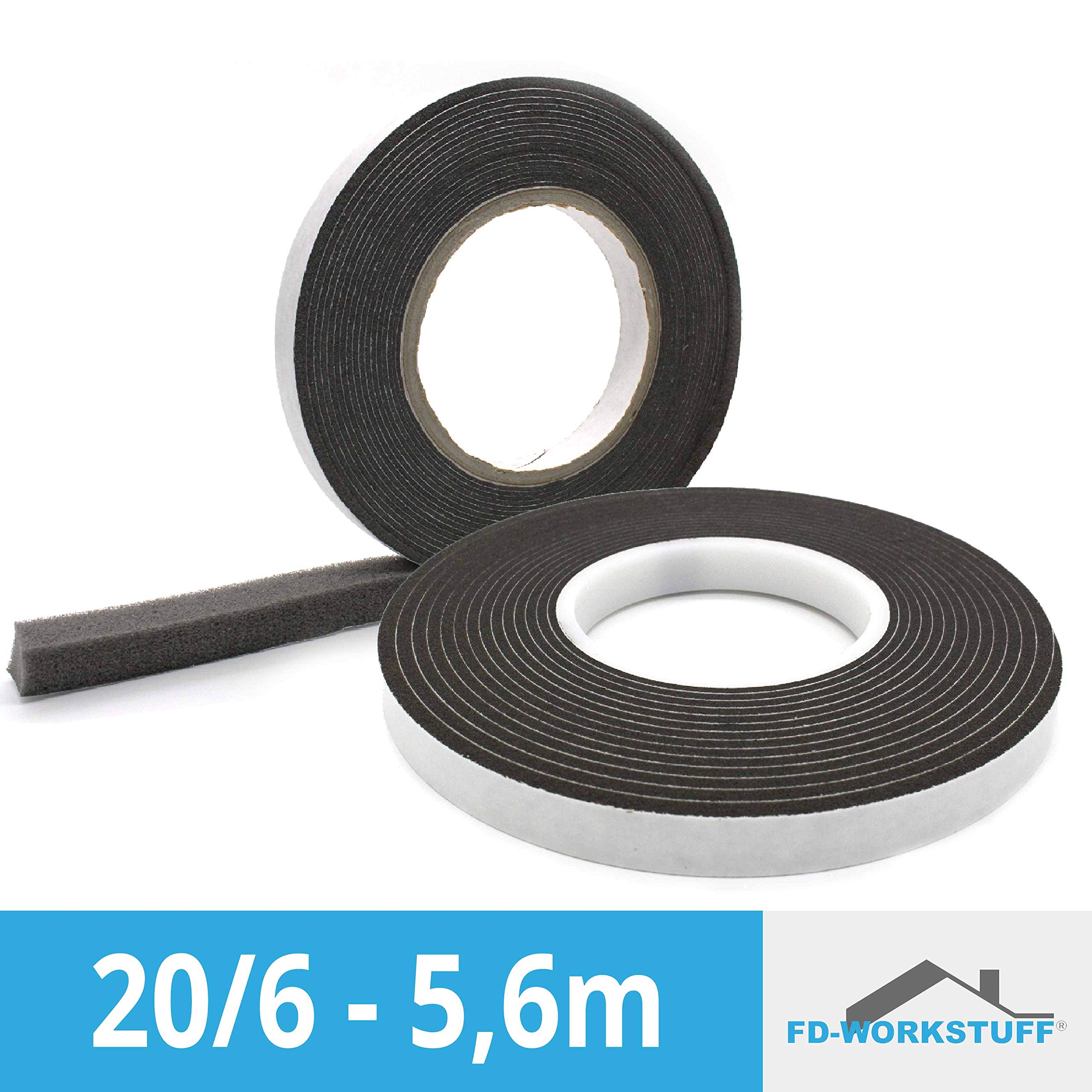 Compriband 20/6 │ anthracite │ 1 piece │ 5,6 m long │ Roll-Width: 20 mm ...