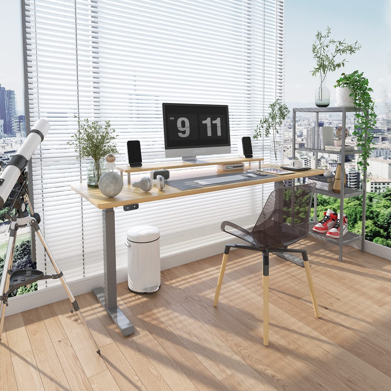 Snapklik.com : AIMEZO Heavy Duty Dual Motor Height Adjustable Desk ...