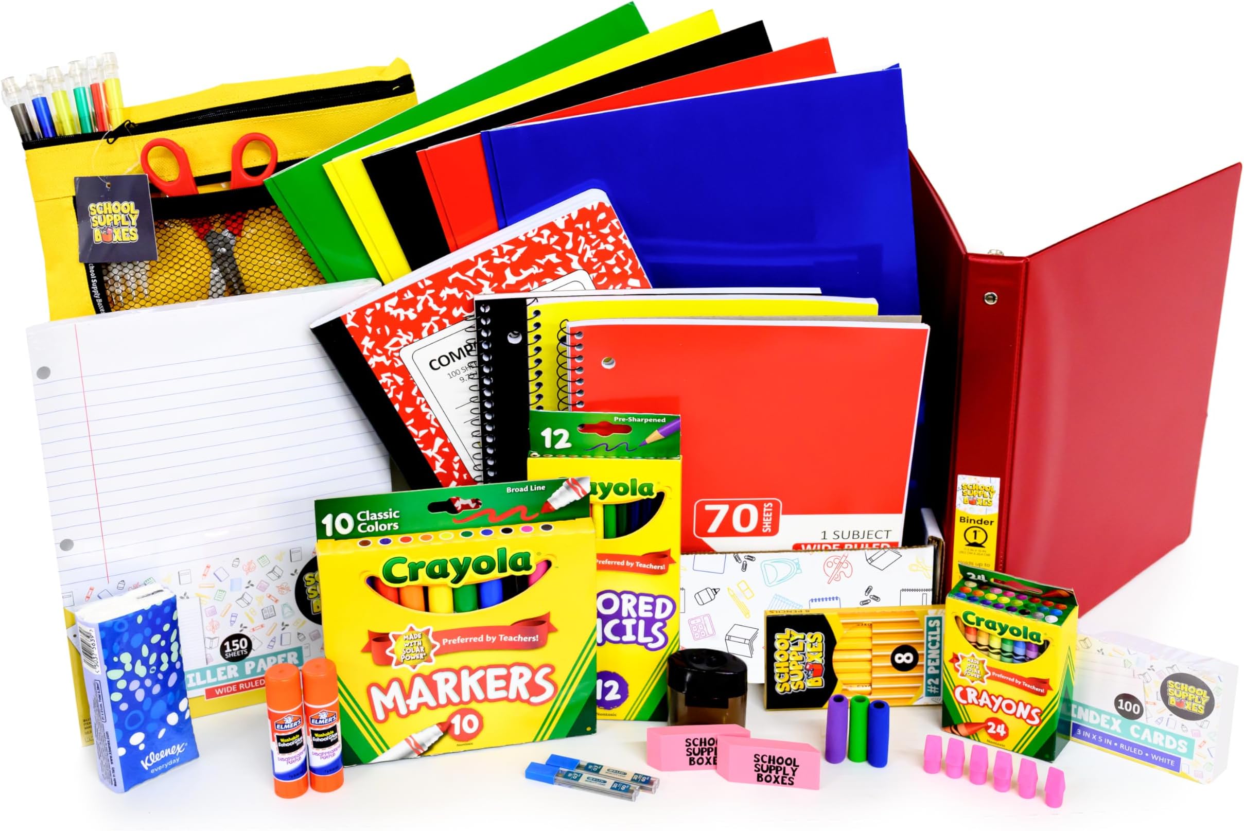 Amazon.com: Harloon 137 Pcs School Supplies Kit Back to School ...