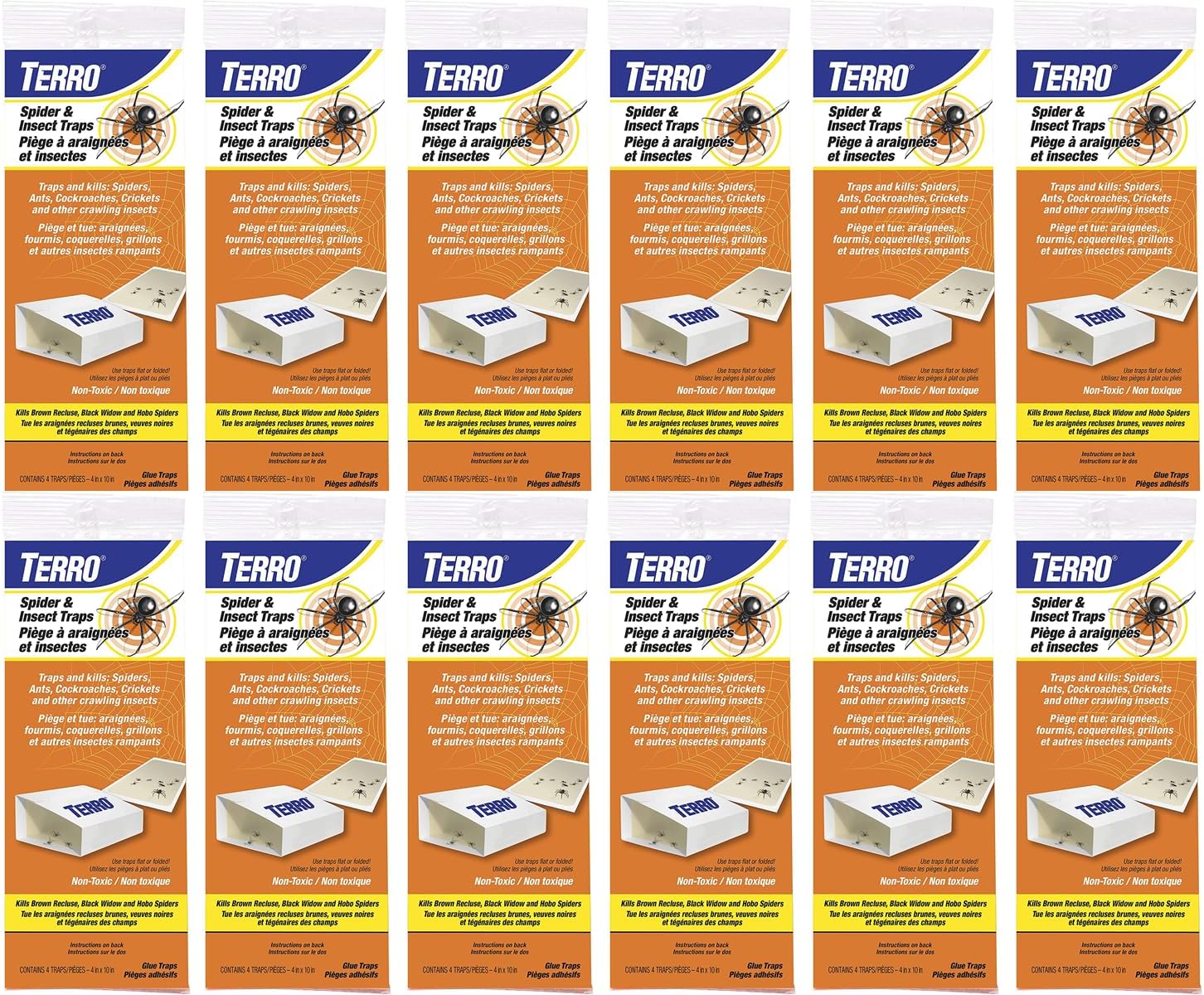 Amazon.com : Terro Spider & Insect Traps 24ct. (4ct x 6pks) : Patio ...