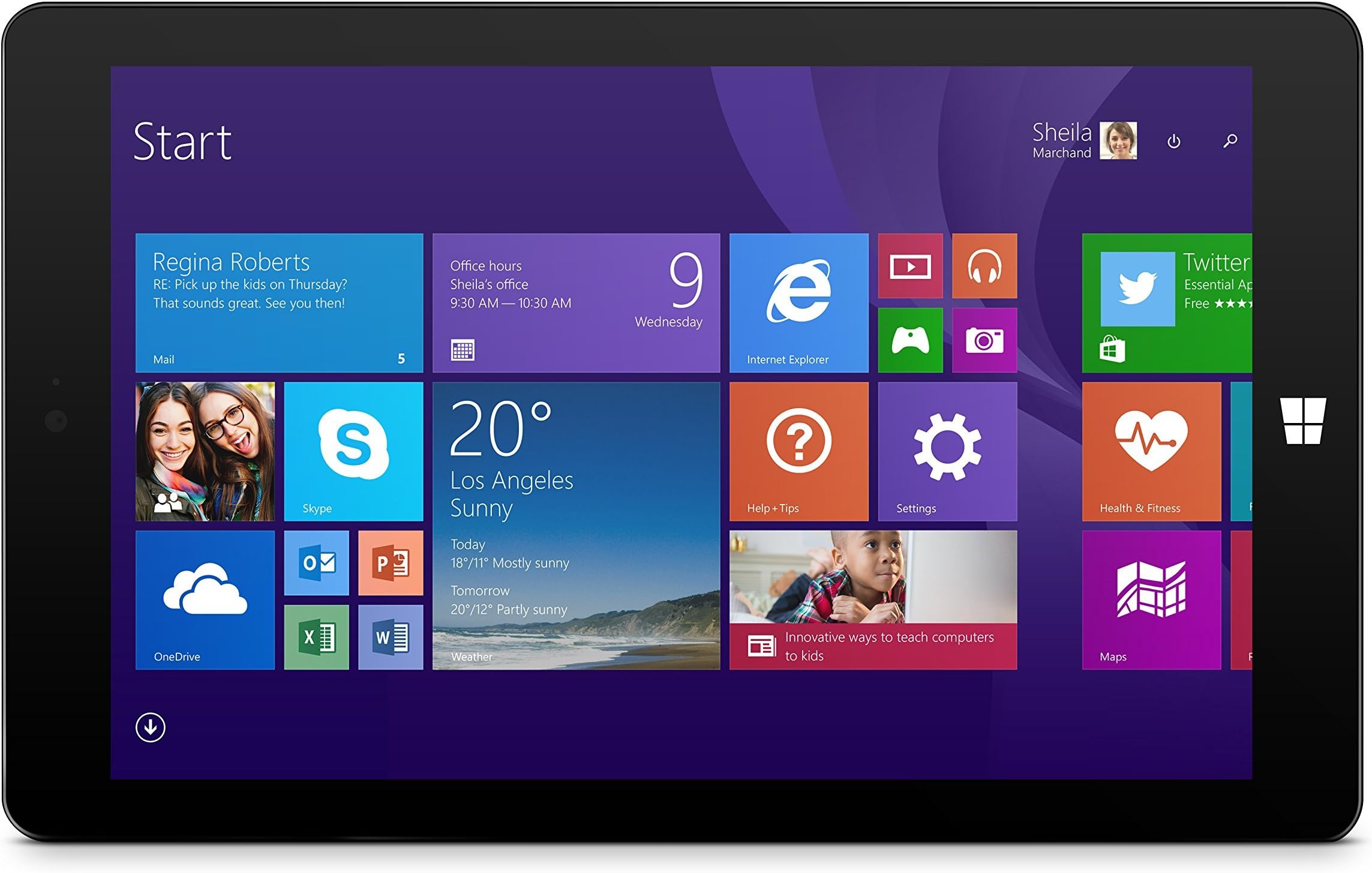 Amazon.com: Ematic 8-inch Windows 10, HD Quad-Core 32GB Tablet with ...