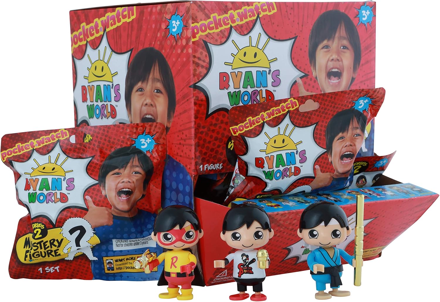 Amazon.com: RYAN'S WORLD Mystery Figure-Series 2 Collectable Unboxing ...