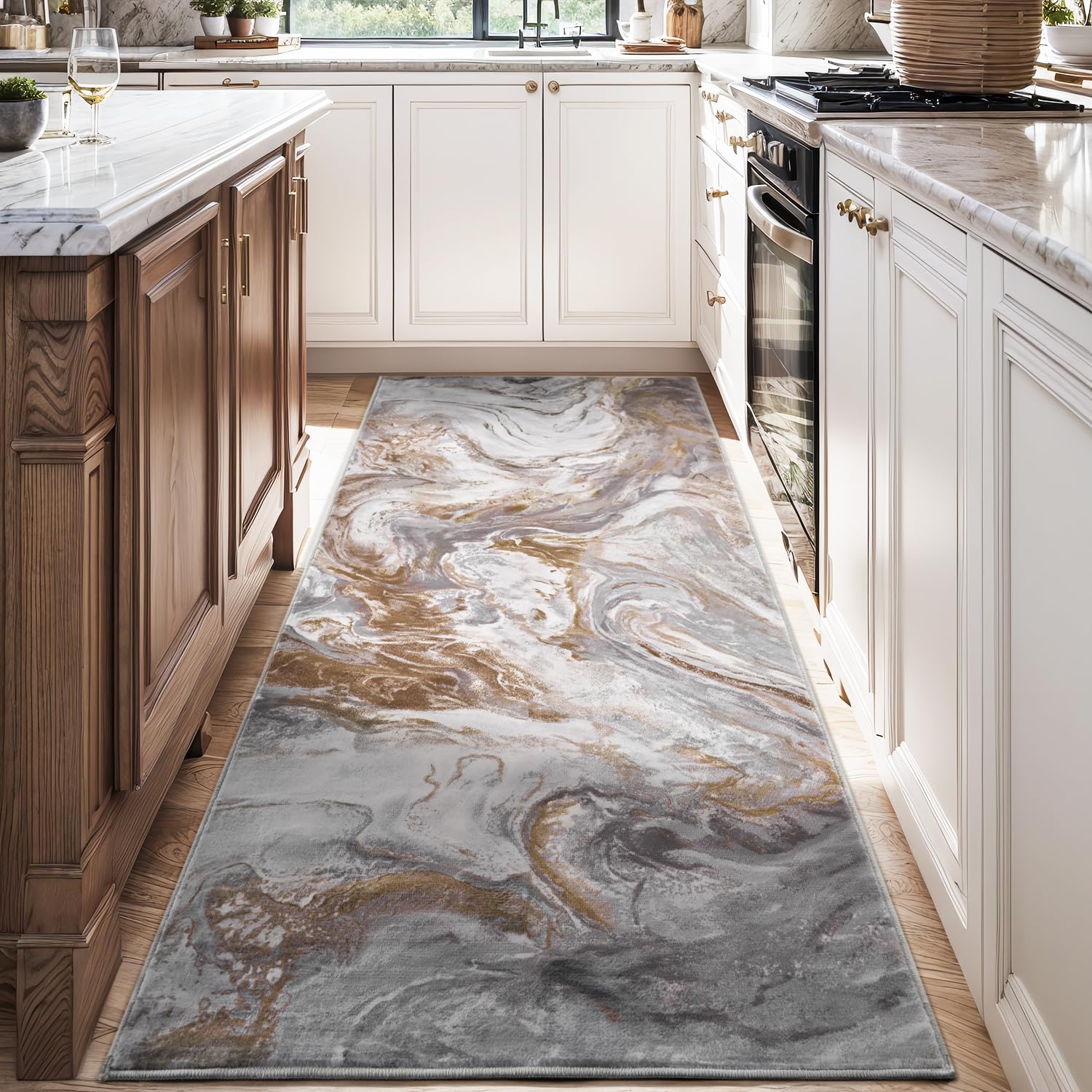 Amazon.com: 2x6 Runner Rug for Hallways Non Slip Kitchen Modern ...