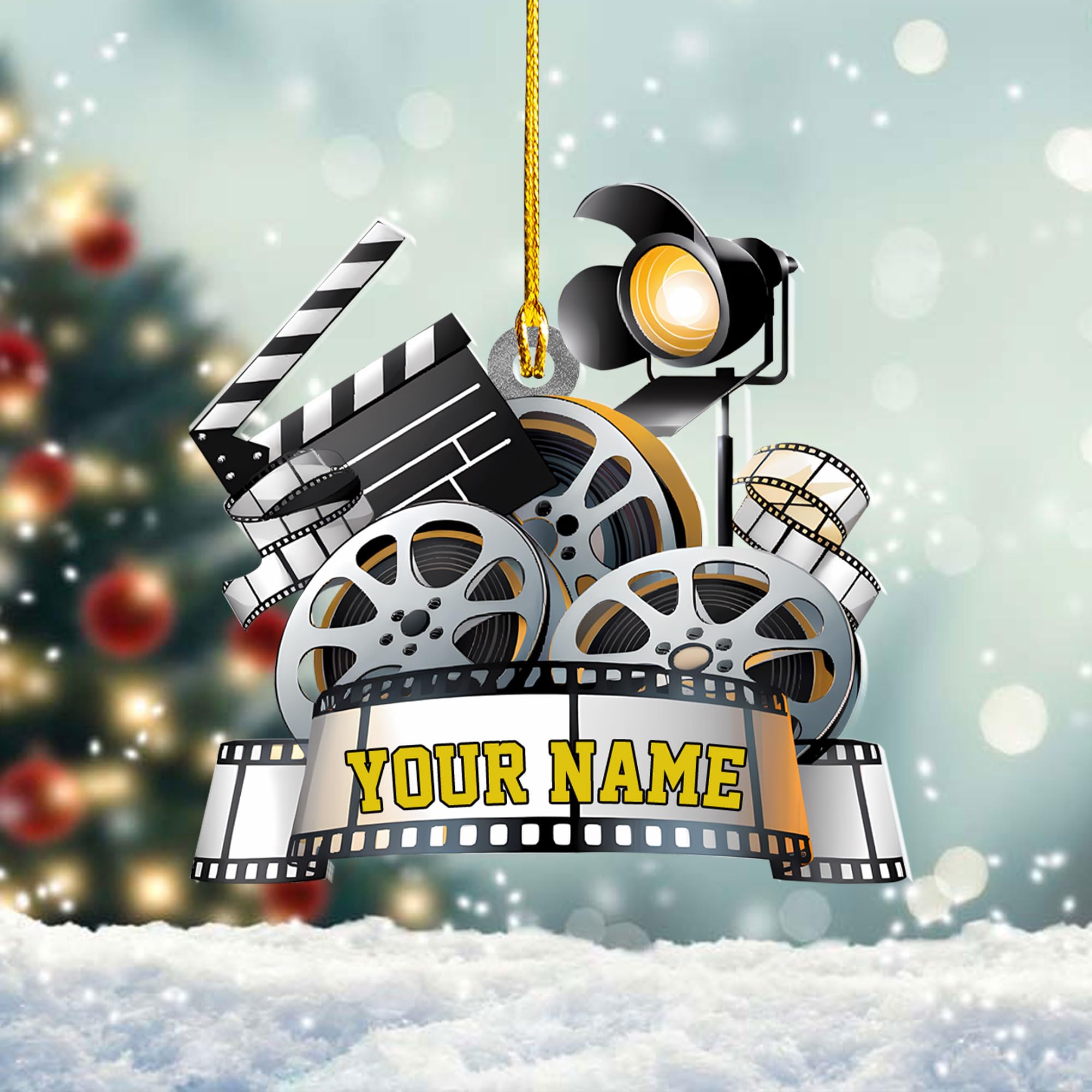 Amazon.com: Personalized Film Clapboard and Movie Clapper Christmas ...