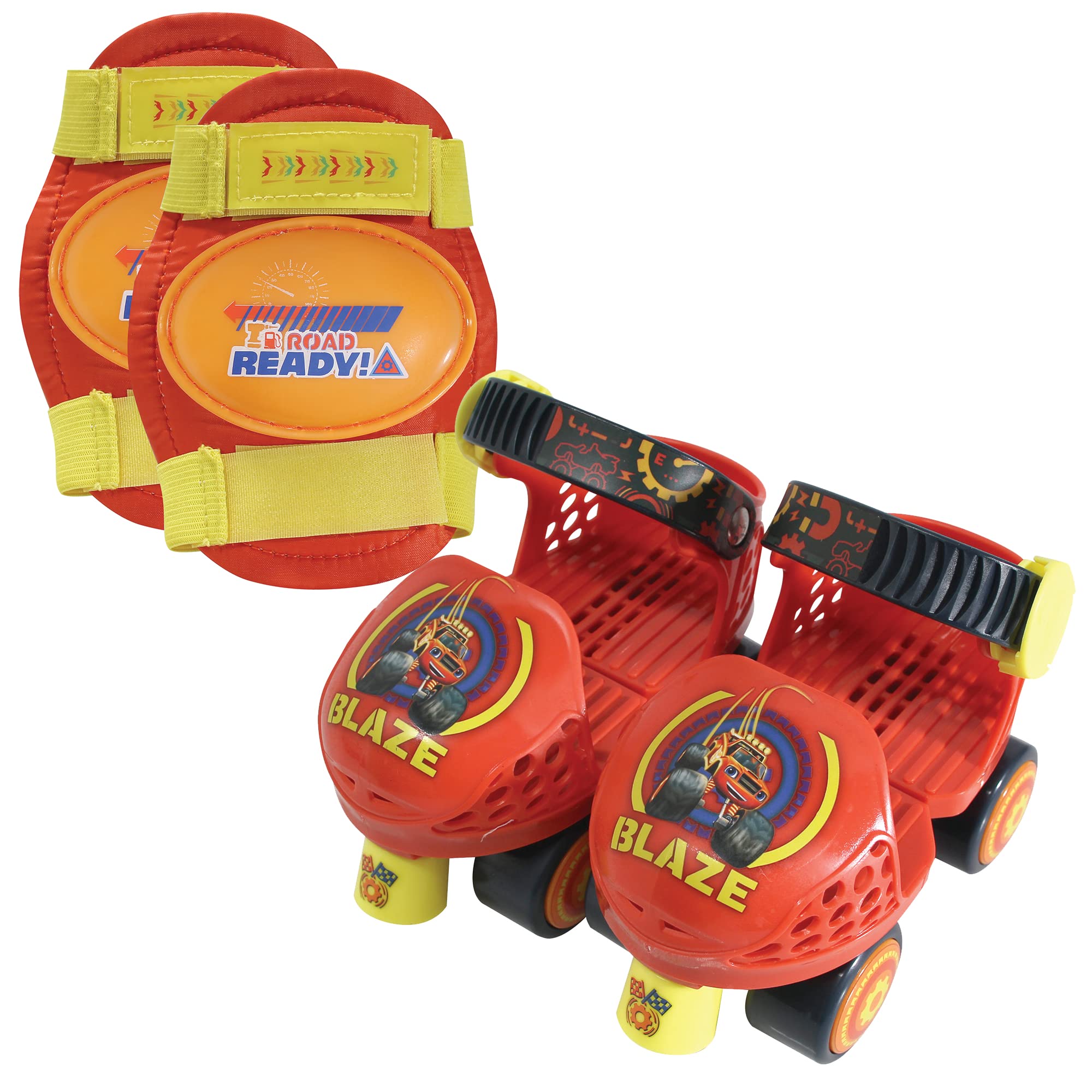PlayWheels Blaze and the Monster Machines Kids Roller Skates with Knee ...