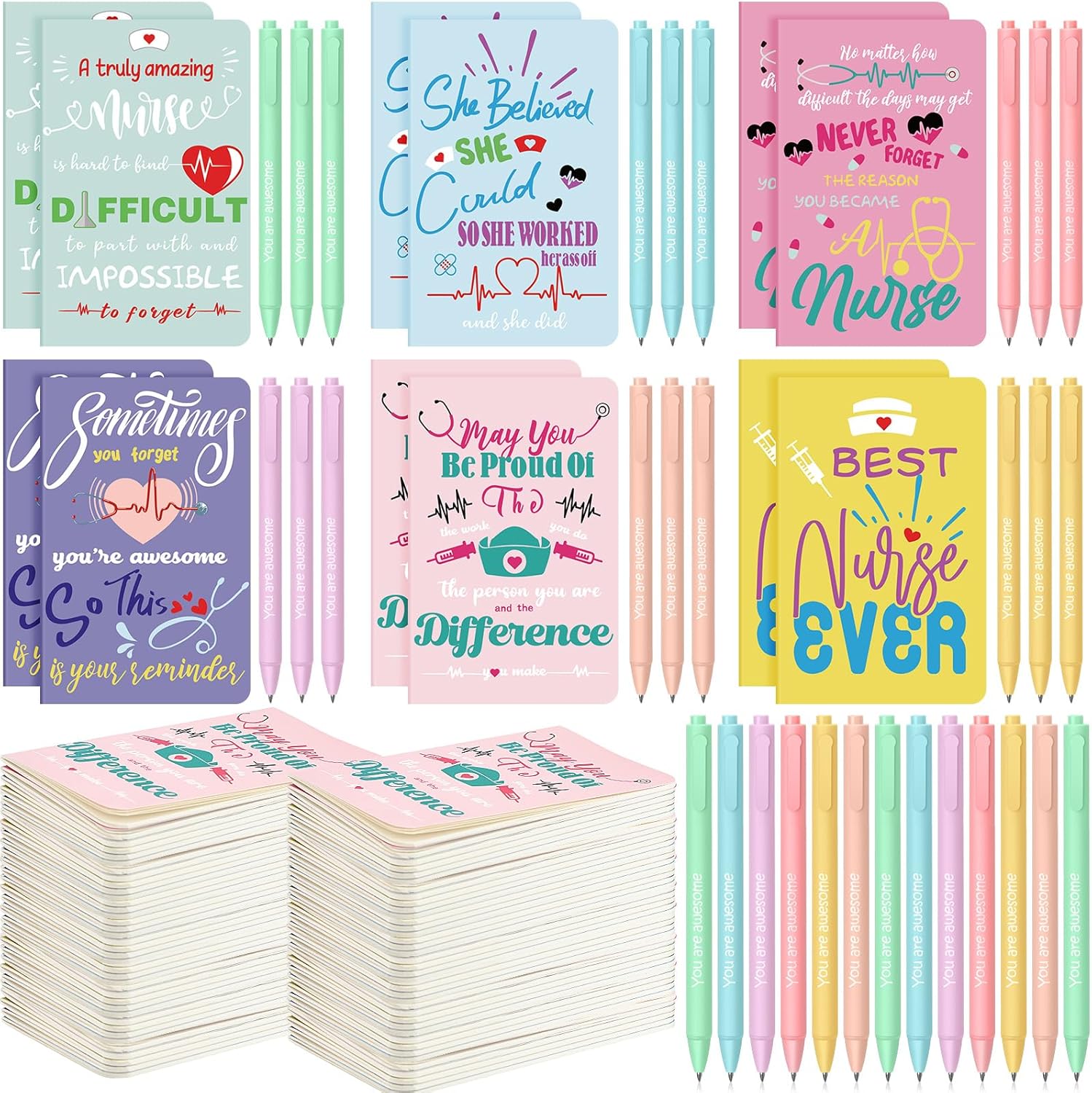 Amazon.com : Ctosree 60 Pcs Nurse Day Gifts Nurse Appreciation ...