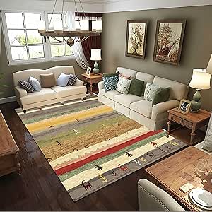 Amazon.com: Ethnic Tribal Area Rug, 4x5ft, Vintage Bohemian Totem ...