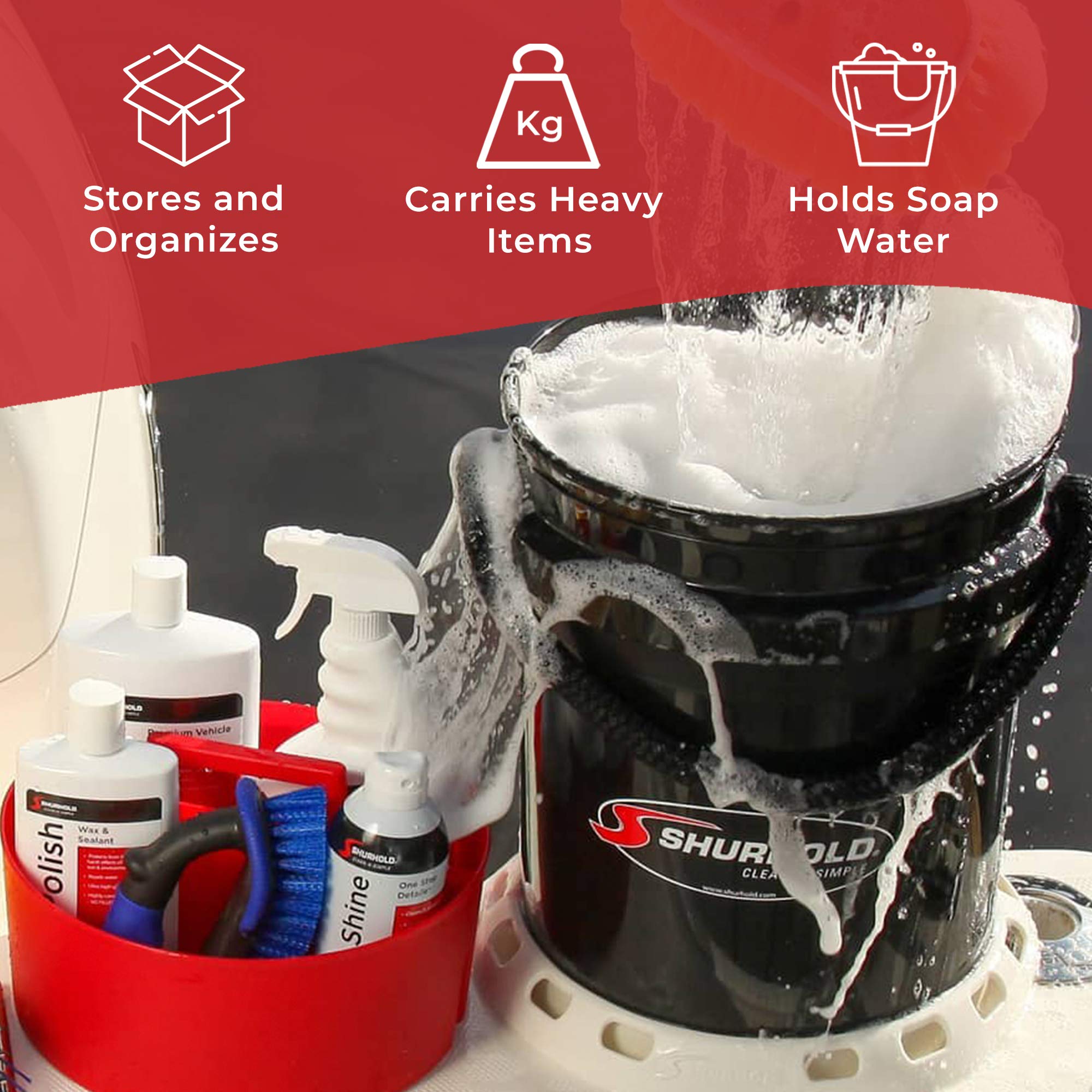 Snapklik.com : Shurhold 2464 Deluxe One Bucket System - Ultimate Cleaning Kit