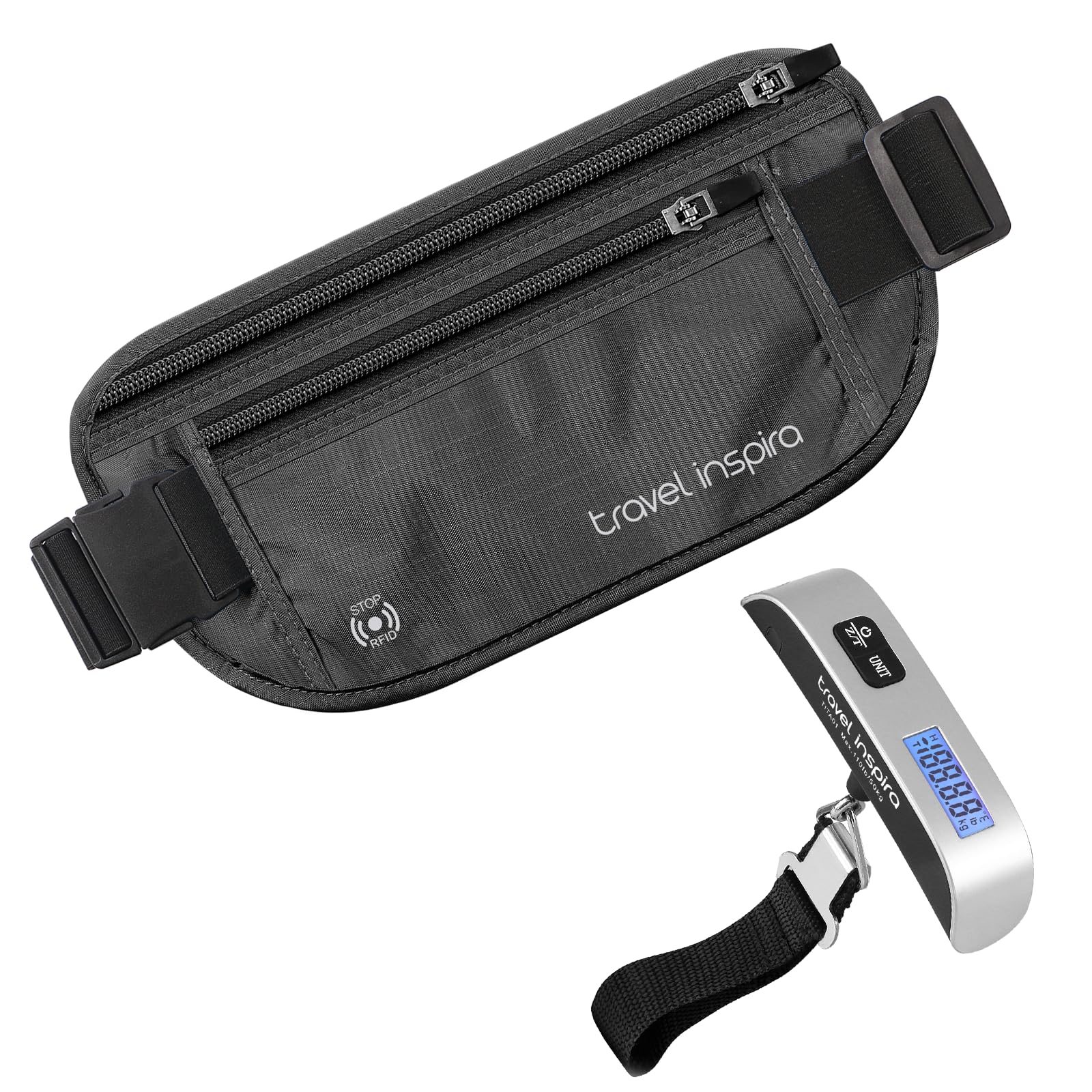 Amazon.com | travel inspira RFID Blocking Travel Money Belt with Anti ...