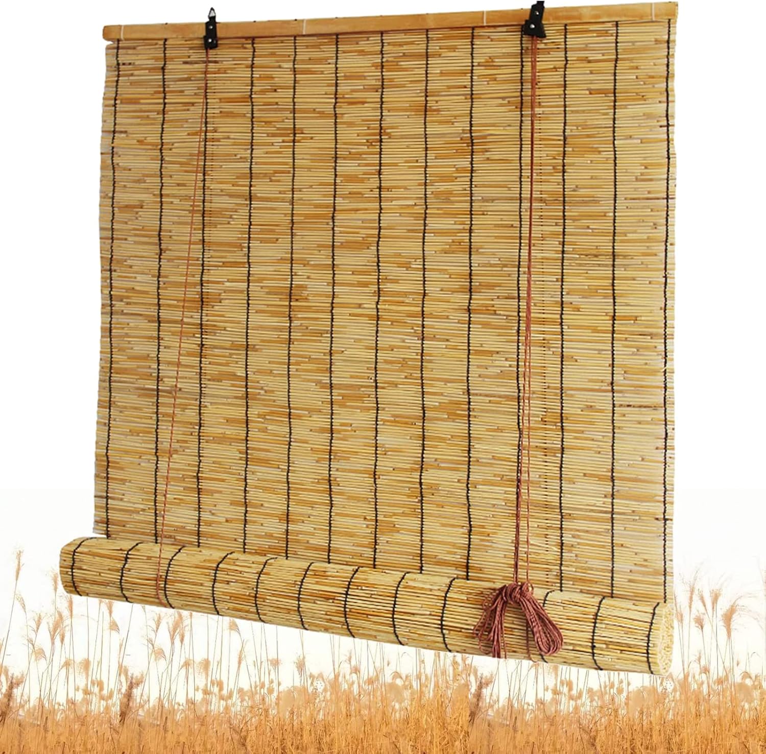 Amazon.com: Outdoor Blinds Bamboo Shades Roll Up Shade Retro Bamboo ...