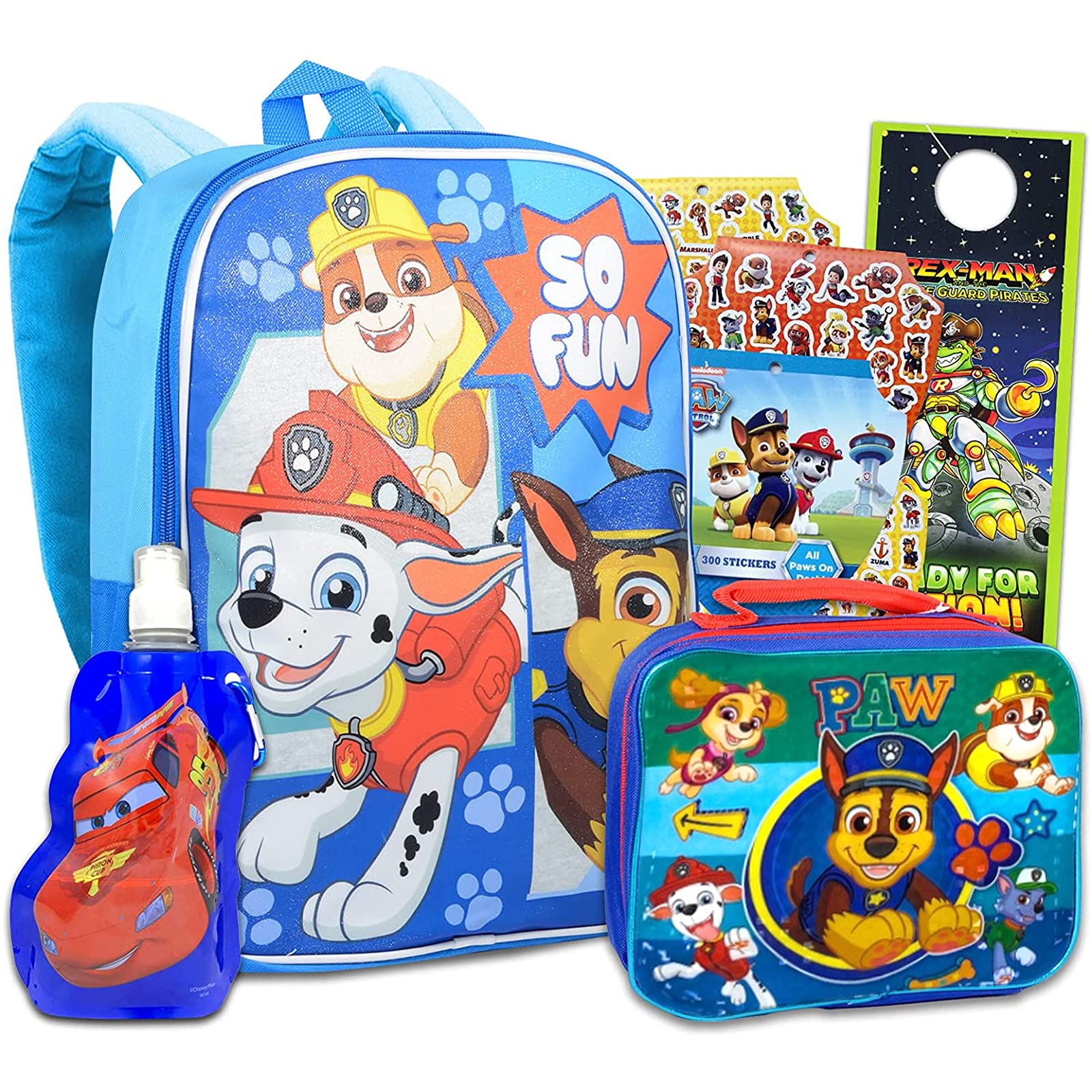 Buy Paw Patrol School Backpack With Lunch Box For Kids, Boys ~ 5 Pc ...