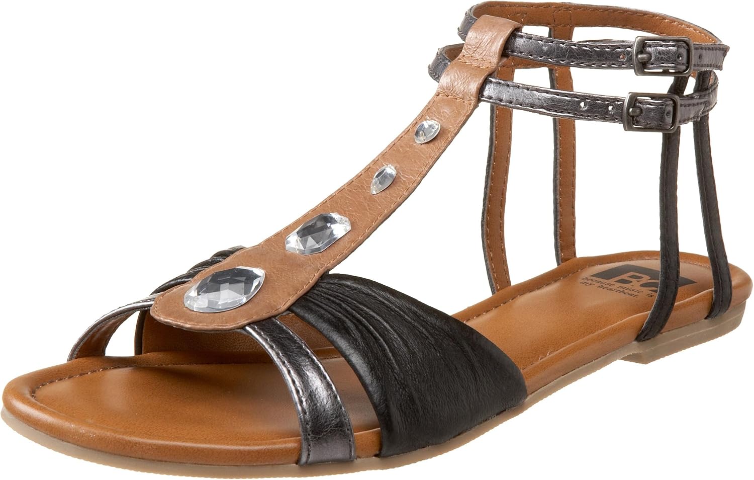 Amazon.com | BC Footwear Women's All The Rage, Black | Sandals