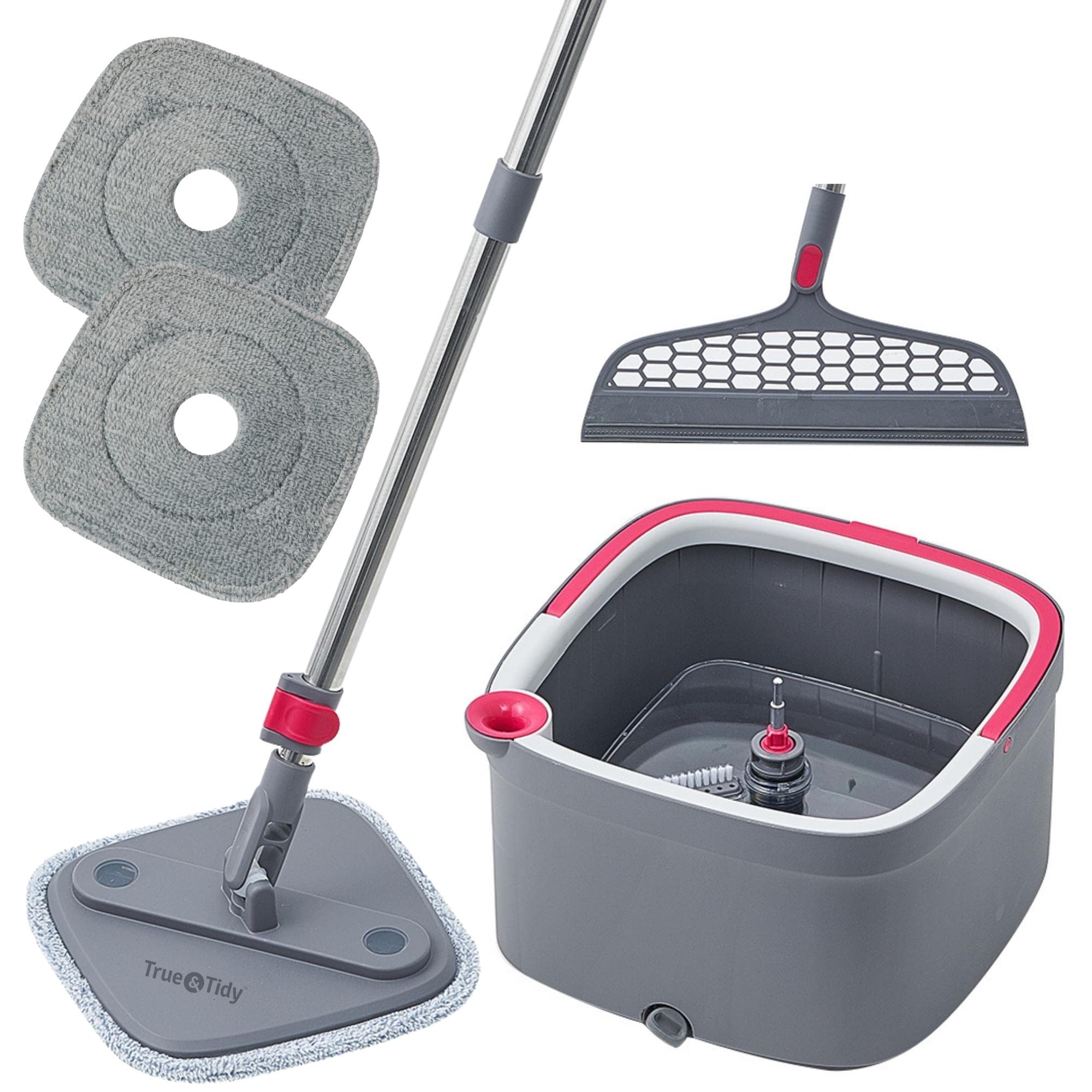 Amazon.com: True & Tidy True Clean Mop and Bucket System, Includes ...