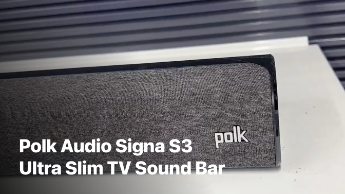 Watch 3 Things You Should Know About The Polk Audio Signa S3 Ultra Slim ...