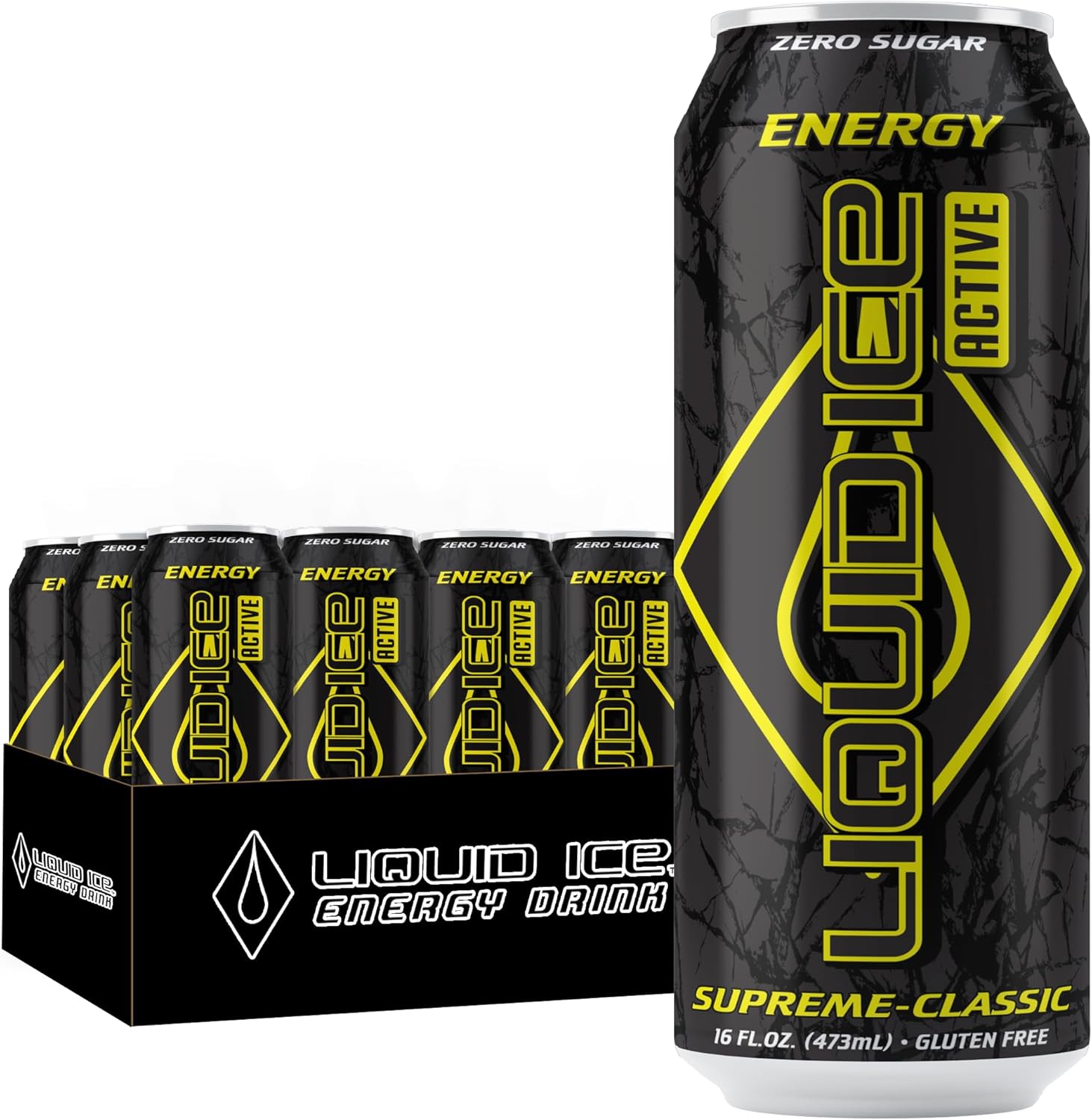 Amazon.com: Liquid Ice Energy Drink - Supreme Classic (16 Fl Oz, 12 ...