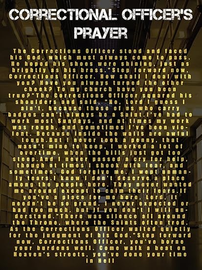 Amazon.com: Corrections Officer Prayer Poster (CorrectionsV6) Jail ...