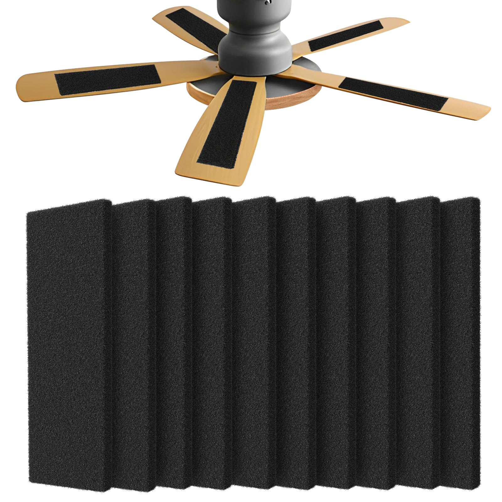 10 Pcs Ceiling Fan Filter - Activated Coconut Shell Carbon Air Filters ...