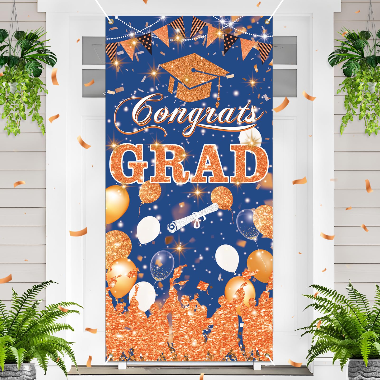 Orange And Blue Graduation Decorations Congrats 2013} Graduation Party