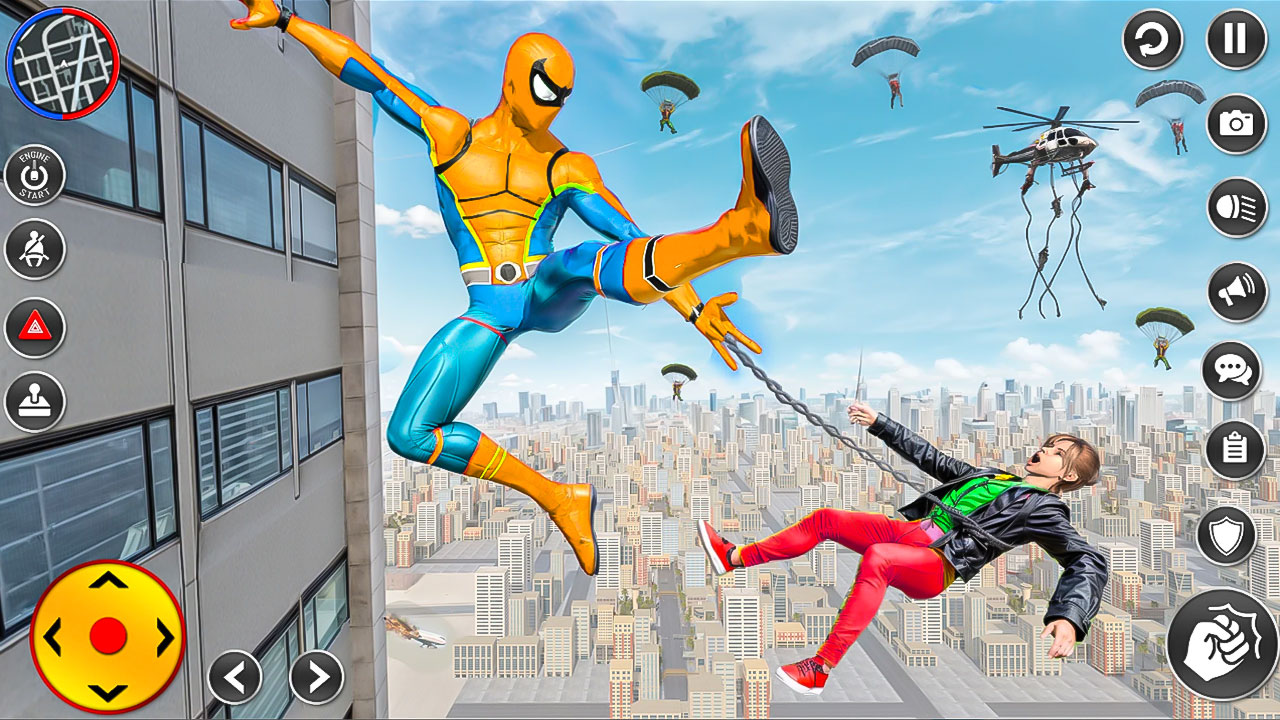 Superhero Flying Spider Rope Hero City Shooting Action Game 3D ...