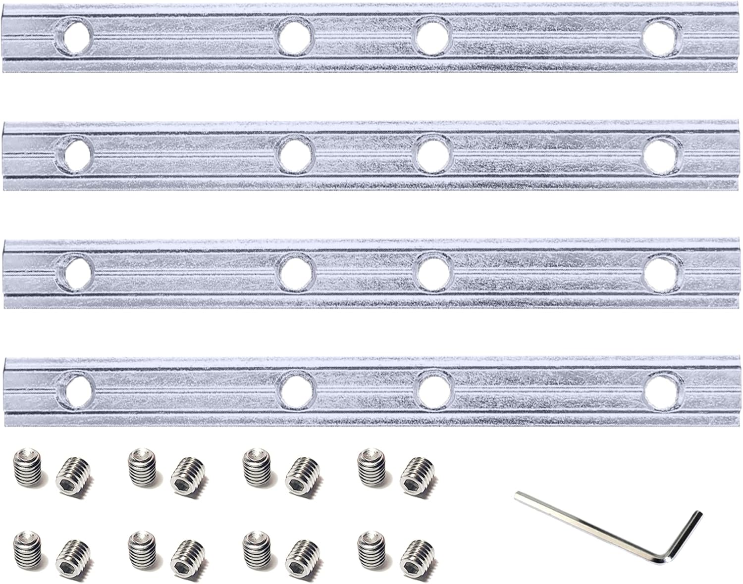 Amazon.com: QIJINTRID 4pcs 20 Series Straight Line Connector,Aluminum ...