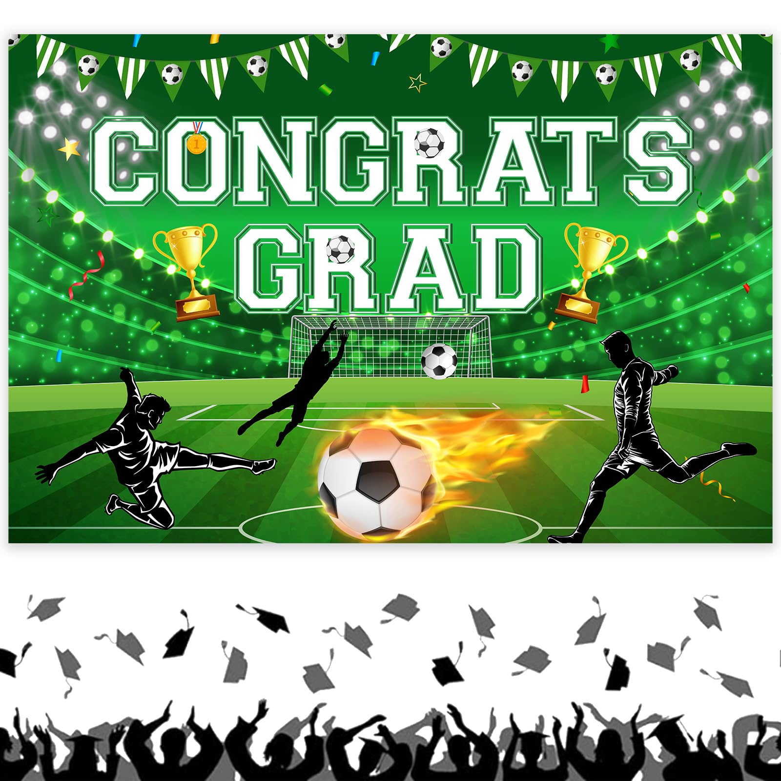 Amazon.com : kreat4joy Senior Night Backdrop Soccer, Soccer Senior ...