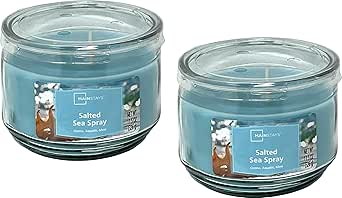 Amazon.com: Maclock Mainstays 11.5oz Scented Candle 2-Pack (Salted Sea Spray), Neutral, RC-527 ...