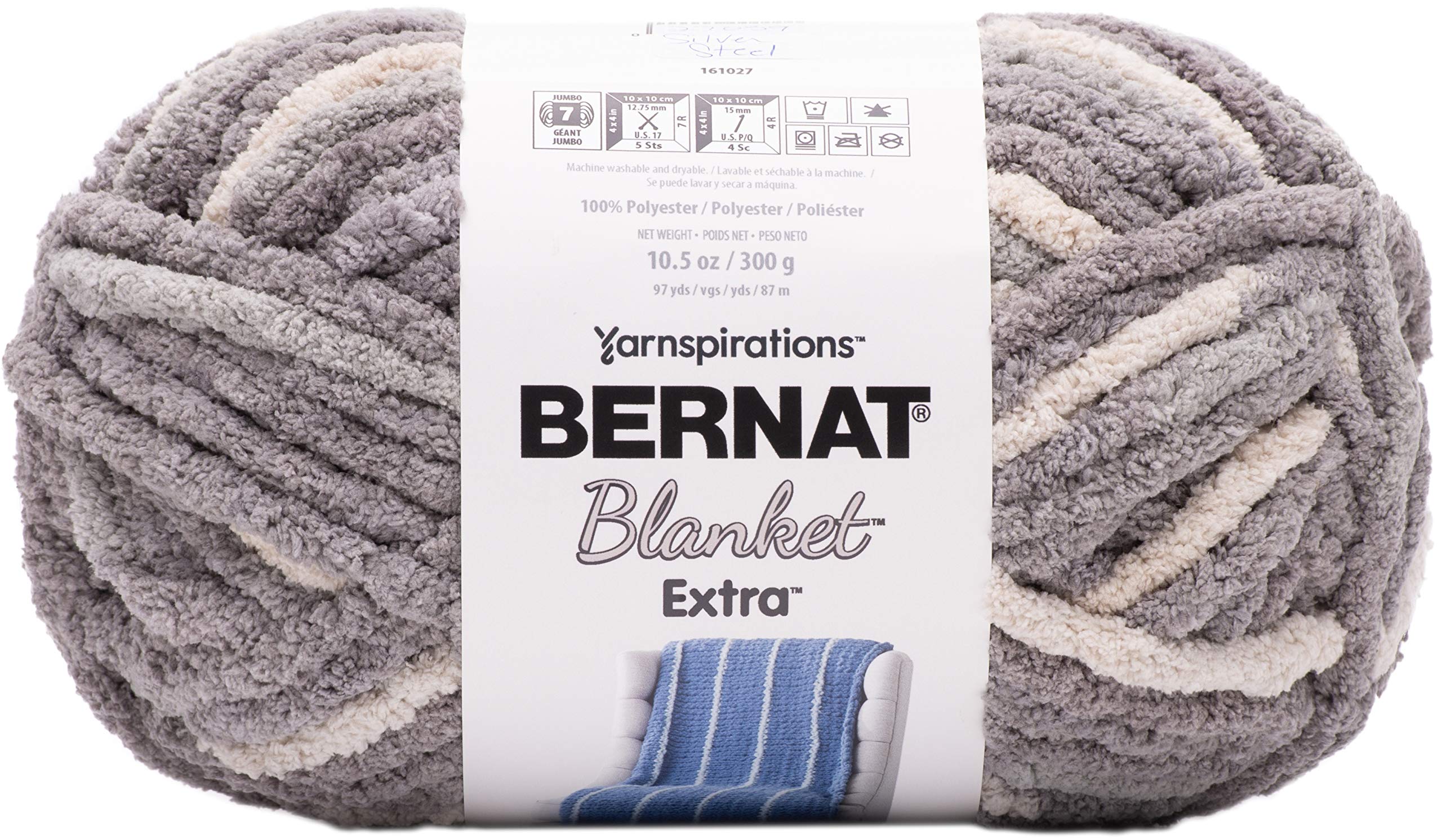 Amazon.com: Bernat Silver STL Blanket Extra