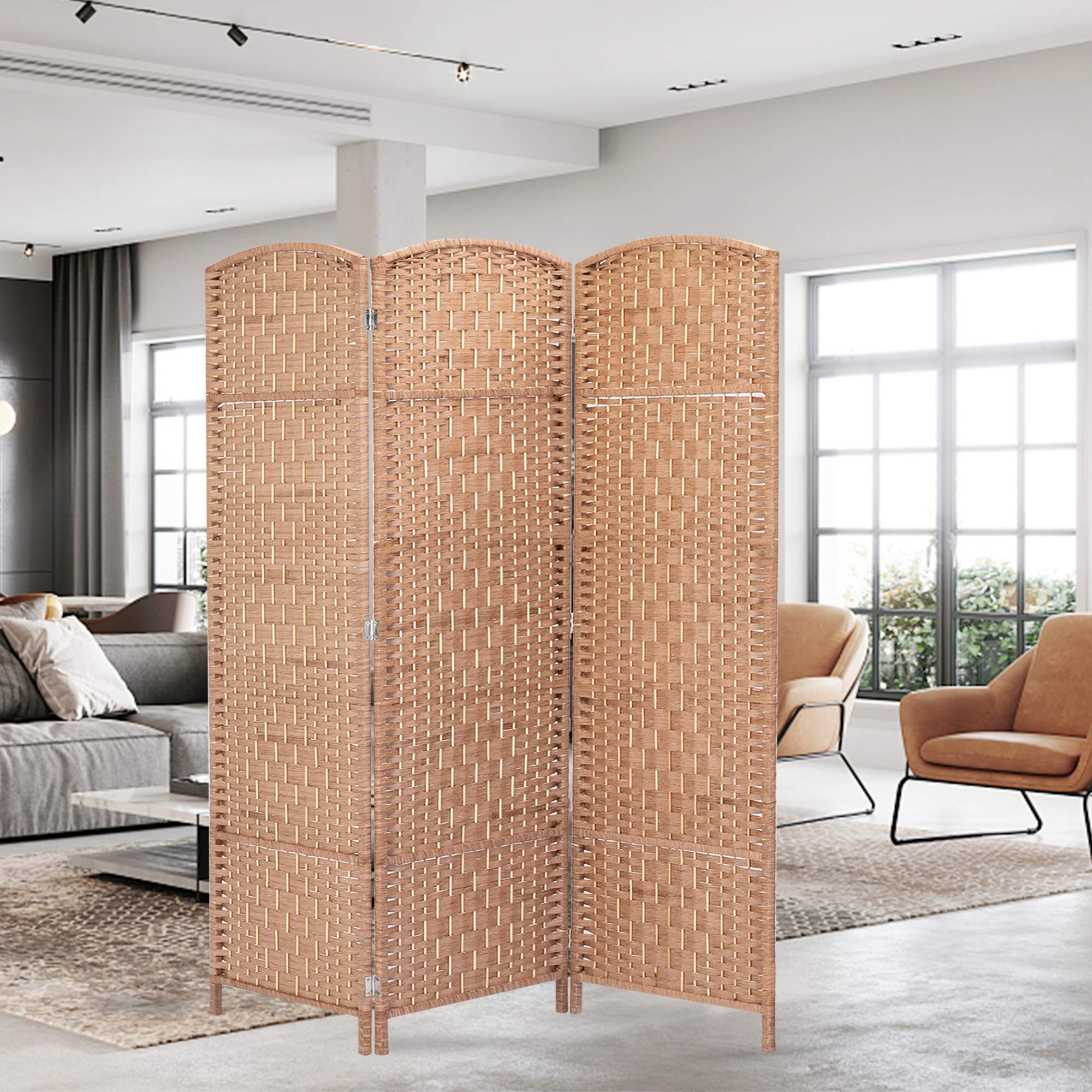 Buy SIM Folding Screen Room Divider 3 Panel, 6Ft 19.7" Wide Partition ...