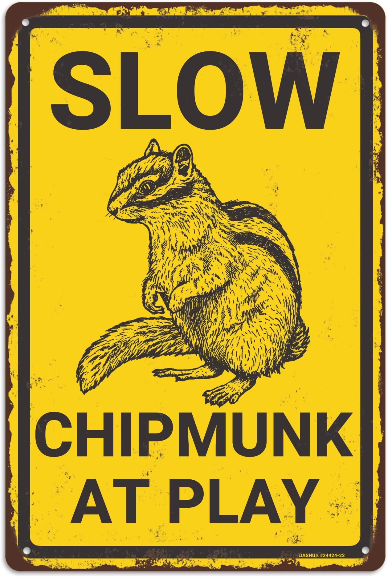 Amazon.com: 1080 Graphics Chipmunk Crossing Sign Chipmunks Xing Cage ...